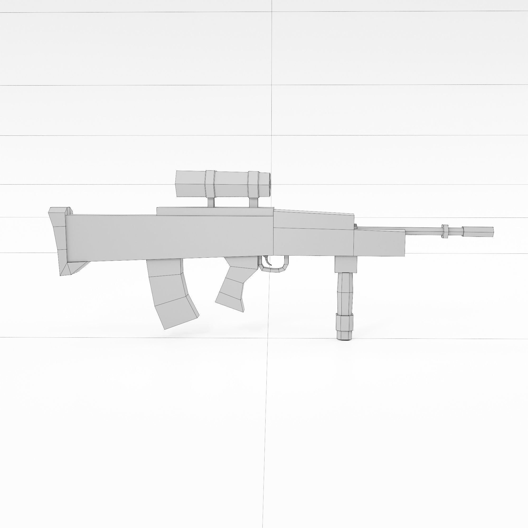 3D model SA80 assault rifle gun VR / AR / low-poly | CGTrader