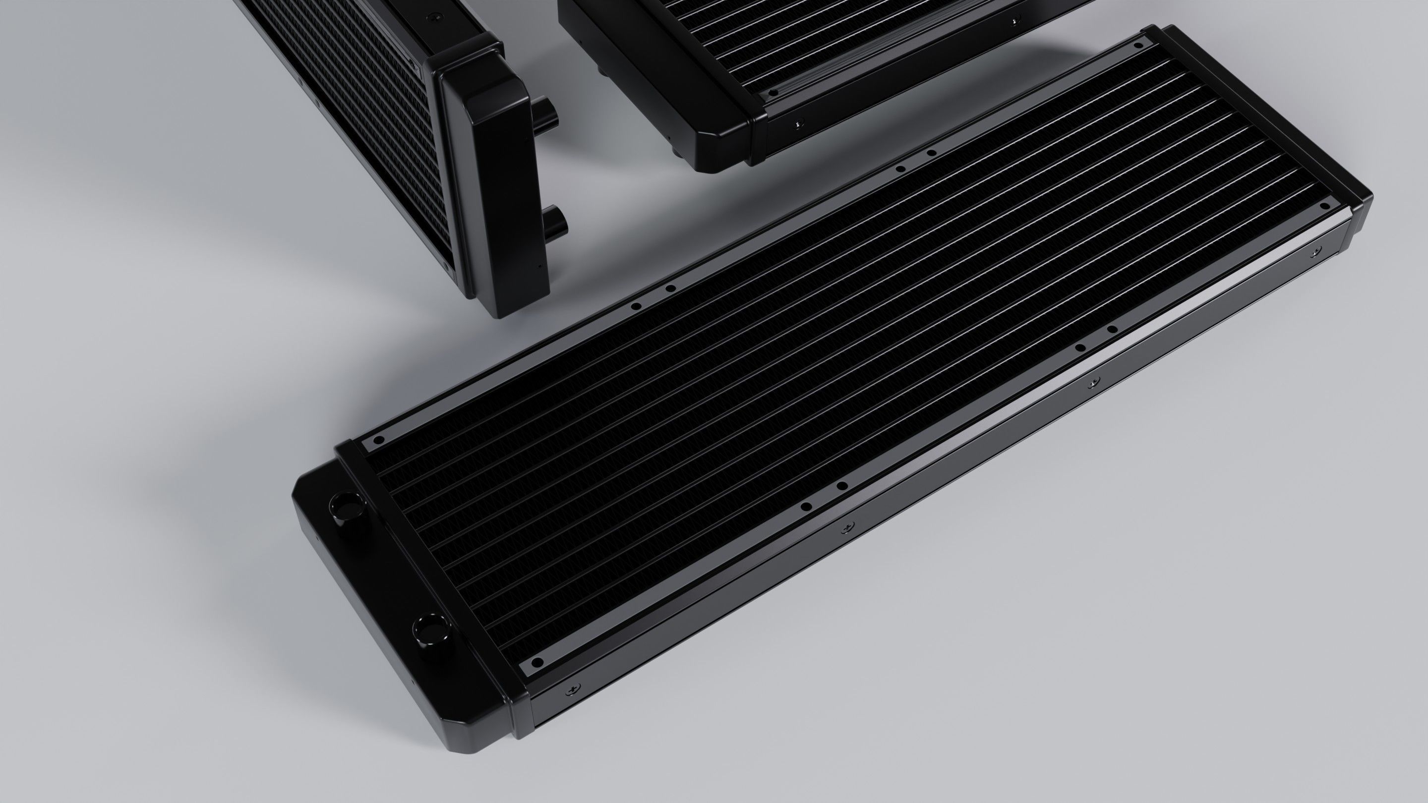 Water cooling radiator - 360 mm 3D model | CGTrader