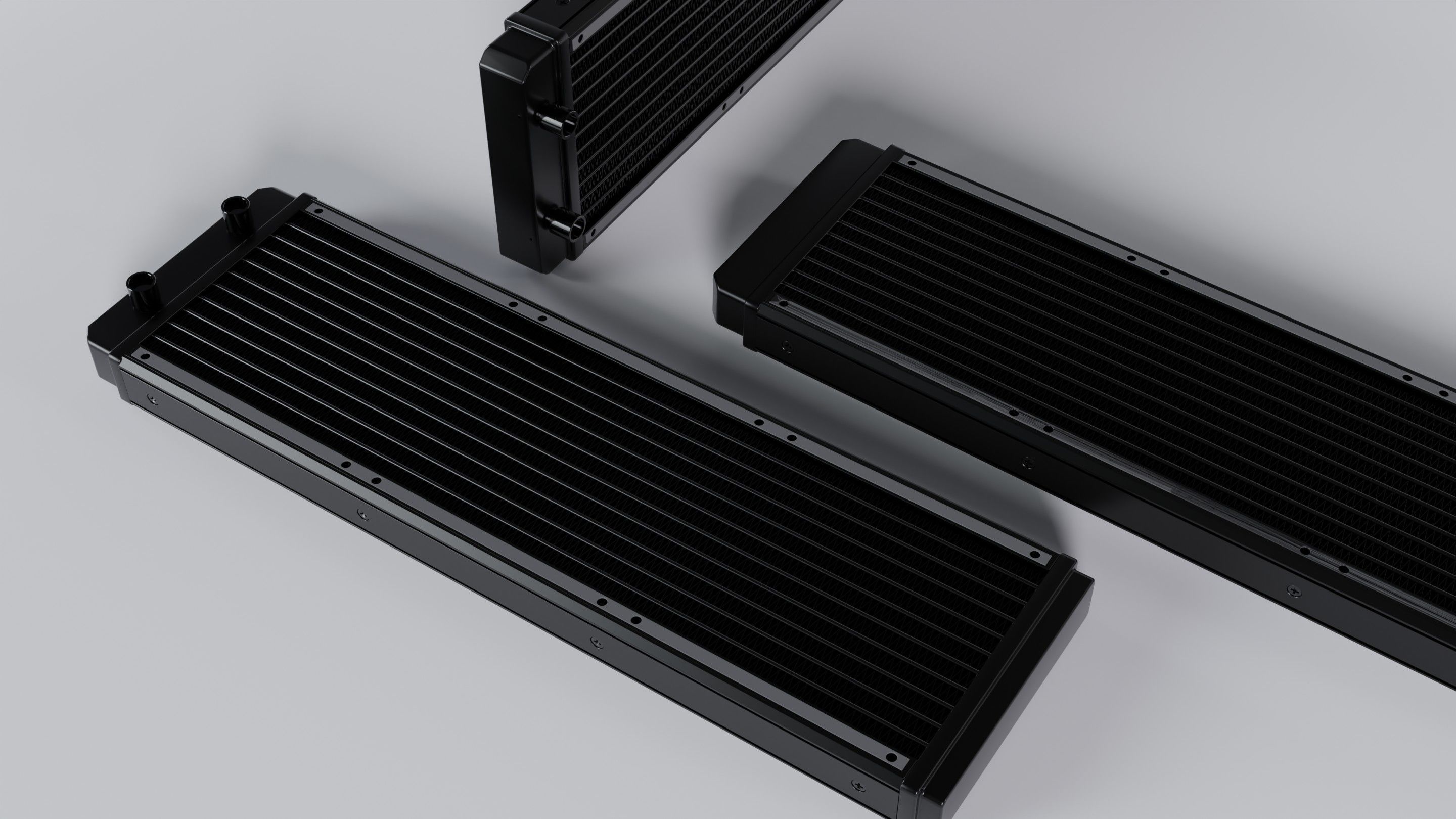 Water cooling radiator - 360 mm 3D model | CGTrader