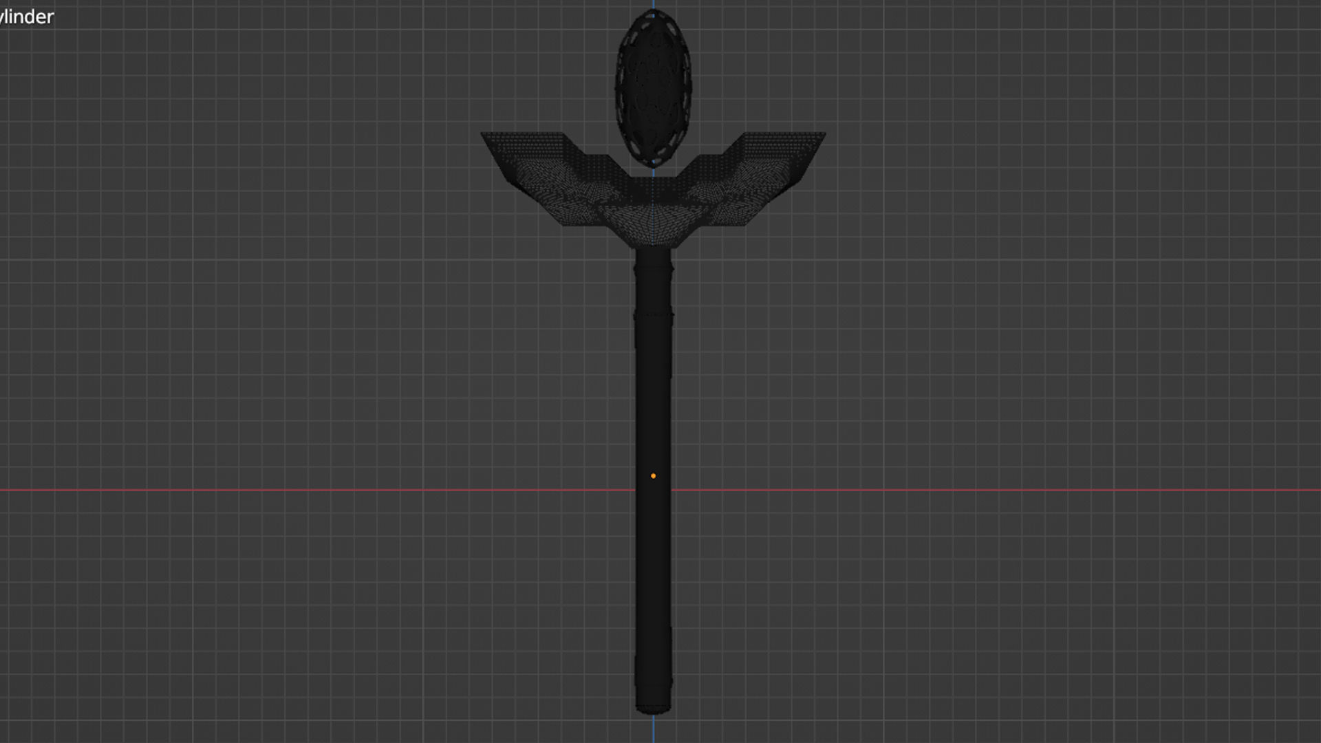 magic wand with stones glowing crystals free 3D model | CGTrader
