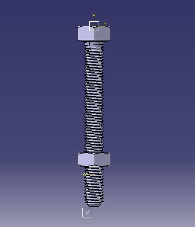 M5 x 40mm Full Thread Hex Bolts 3D model 3D printable | CGTrader