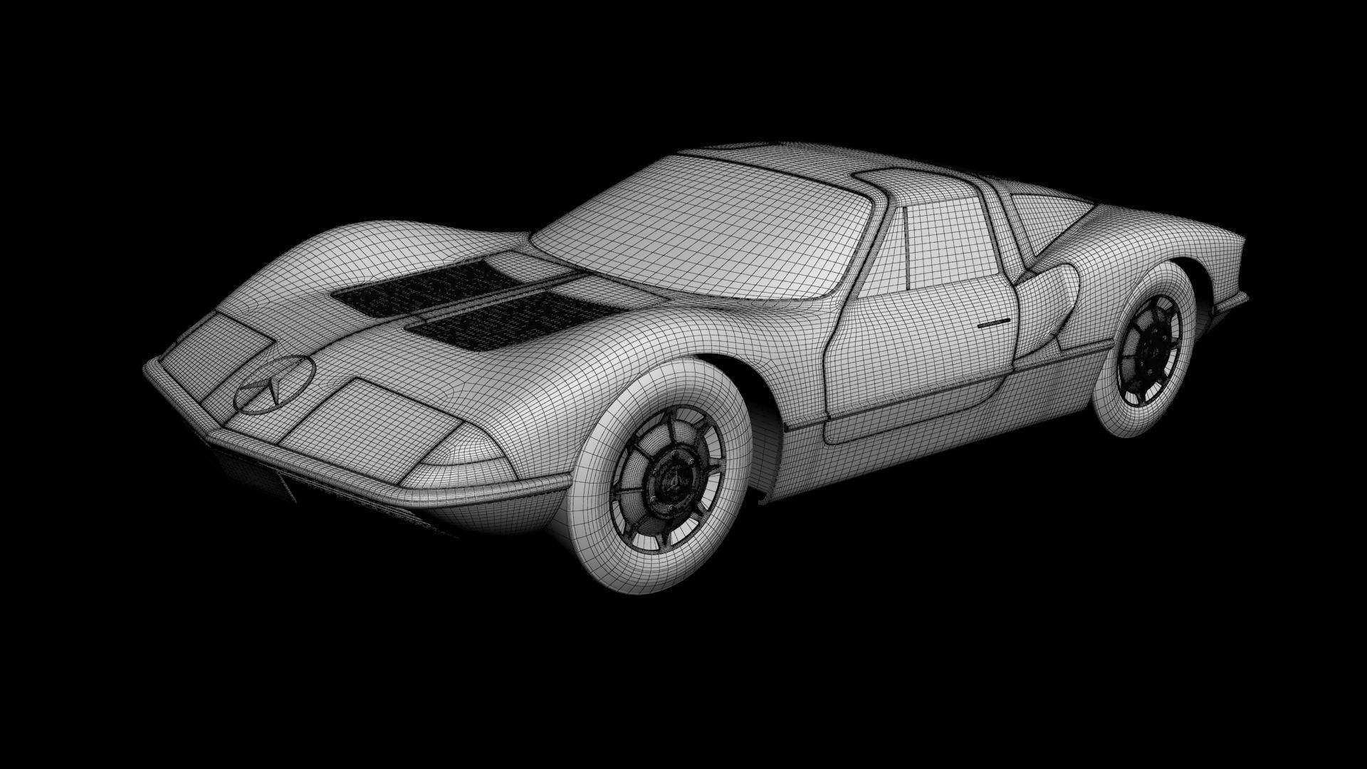 Mercedes-Benz C111 2 Bruno Sacco Concept 3D model | CGTrader