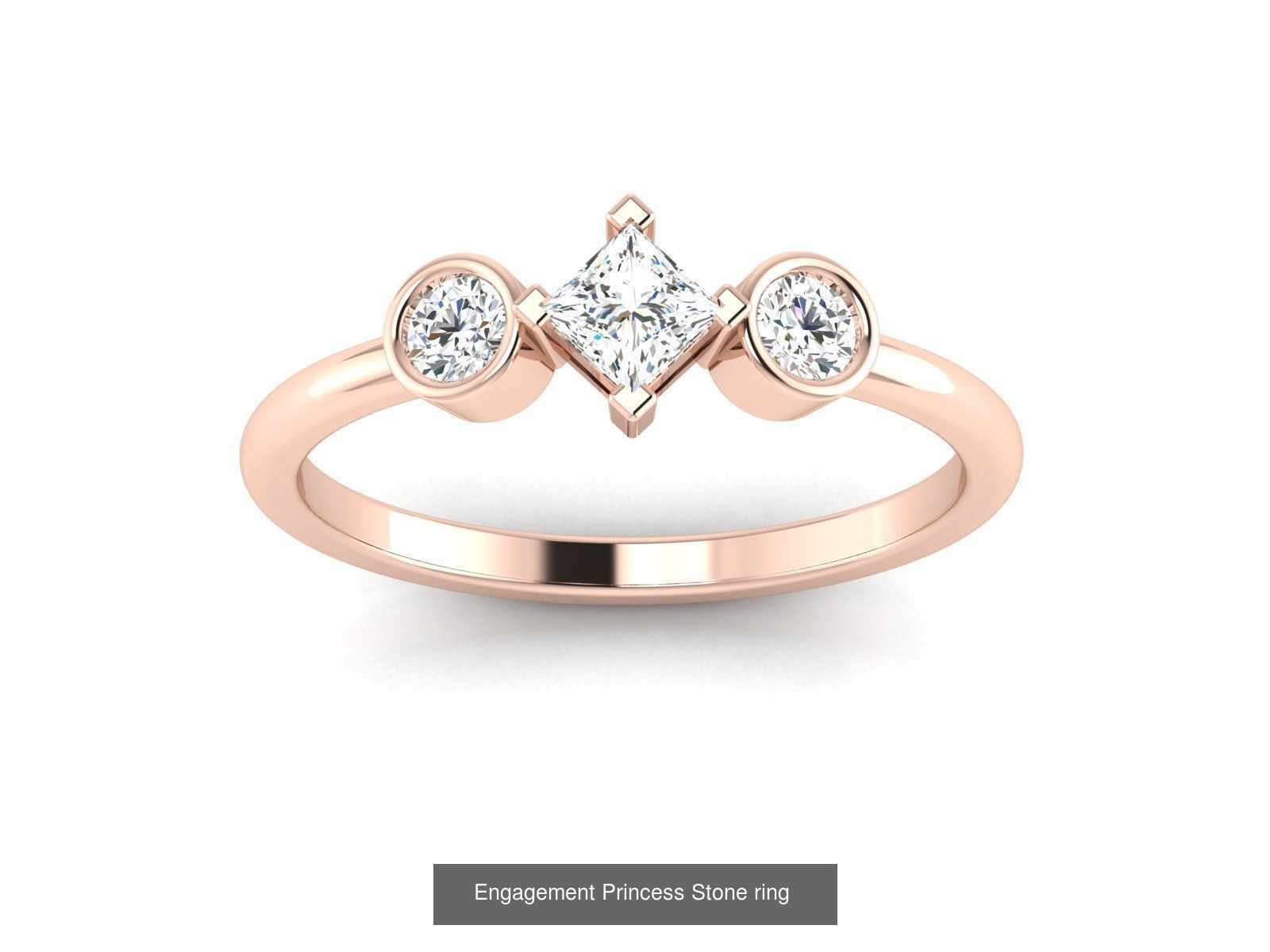 48 Women Princess Stone Rings Collection | CGTrader