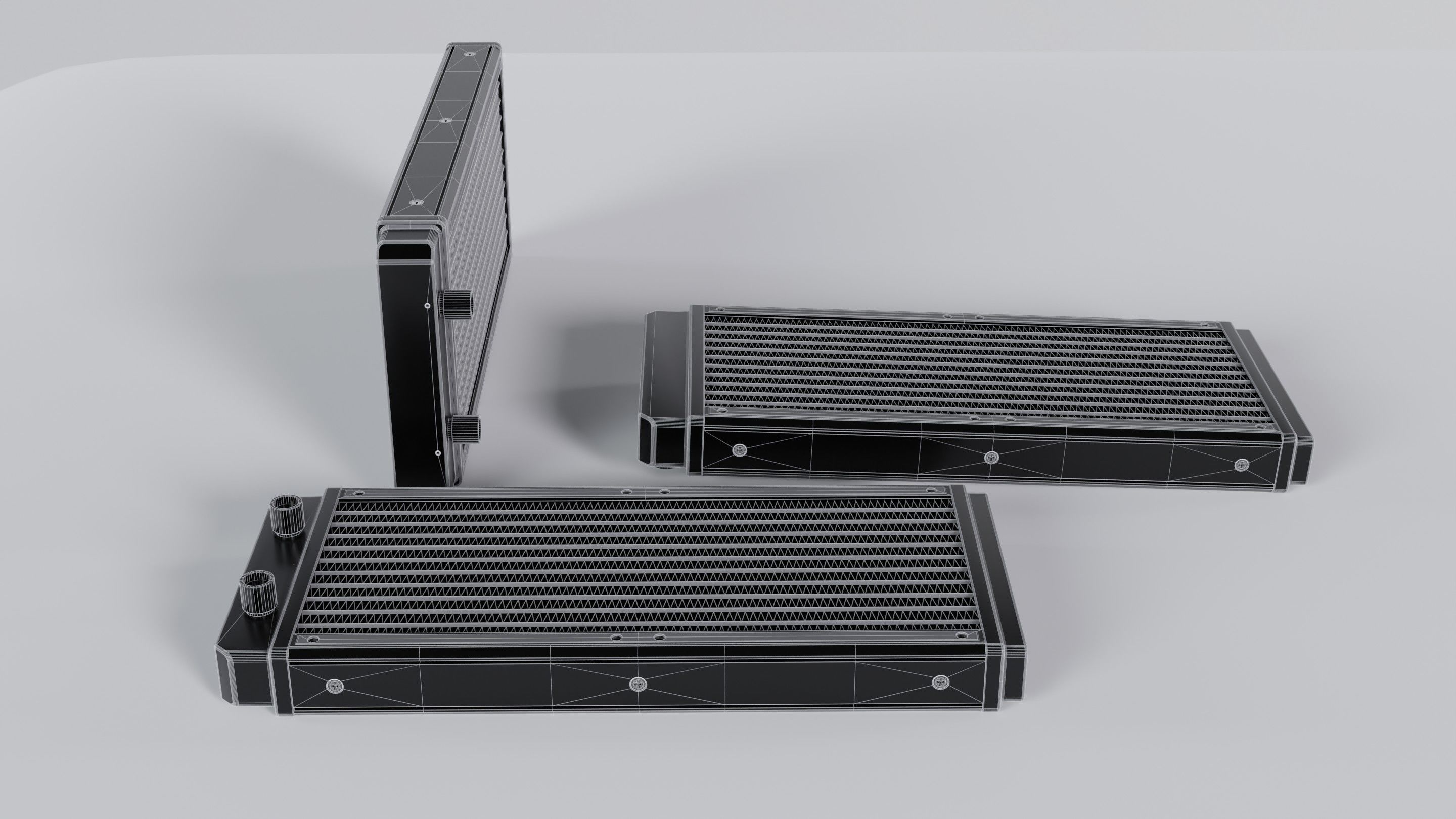 Water cooling radiator - 240 mm 3D model | CGTrader