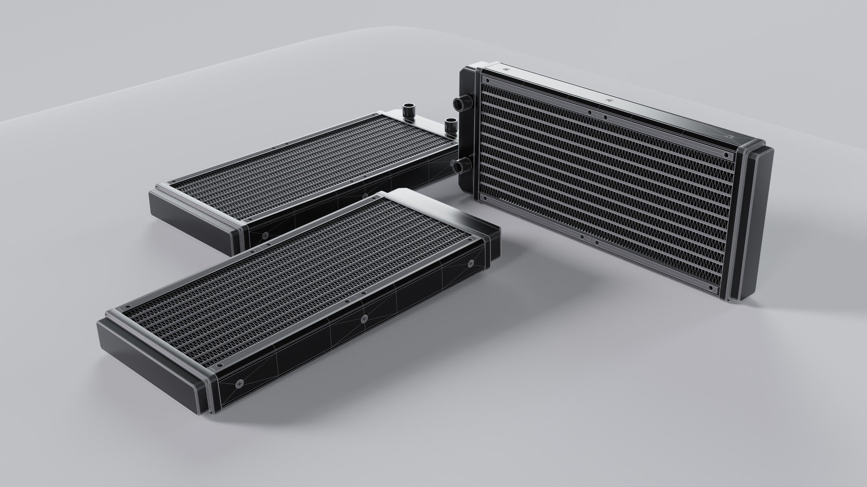 Water cooling radiator - 240 mm 3D model | CGTrader
