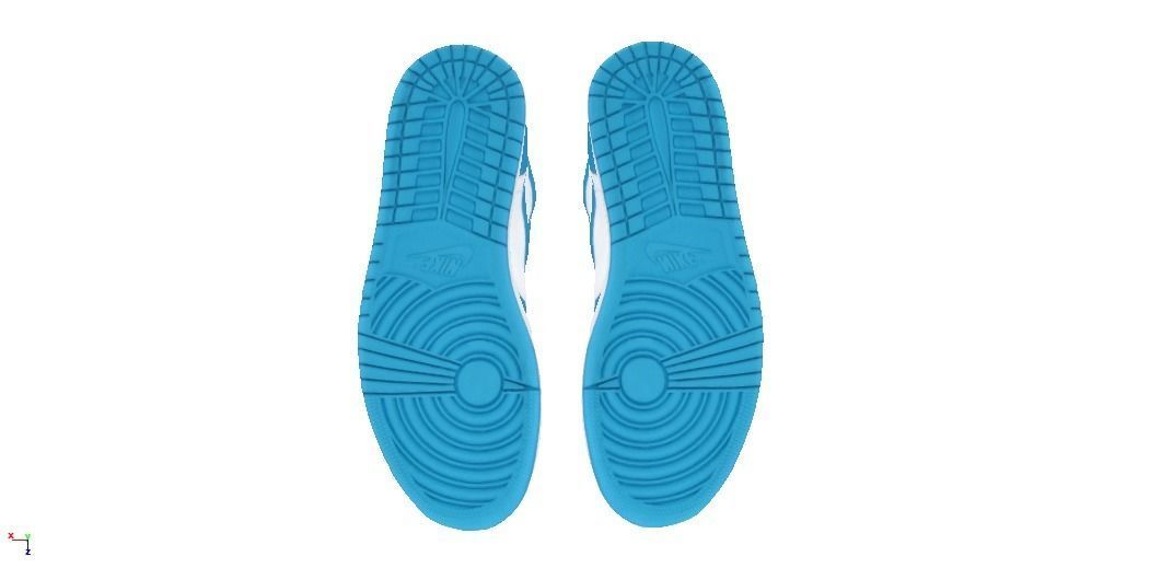 Nike Air Jordan 1 High UNC Blue 3D model | CGTrader