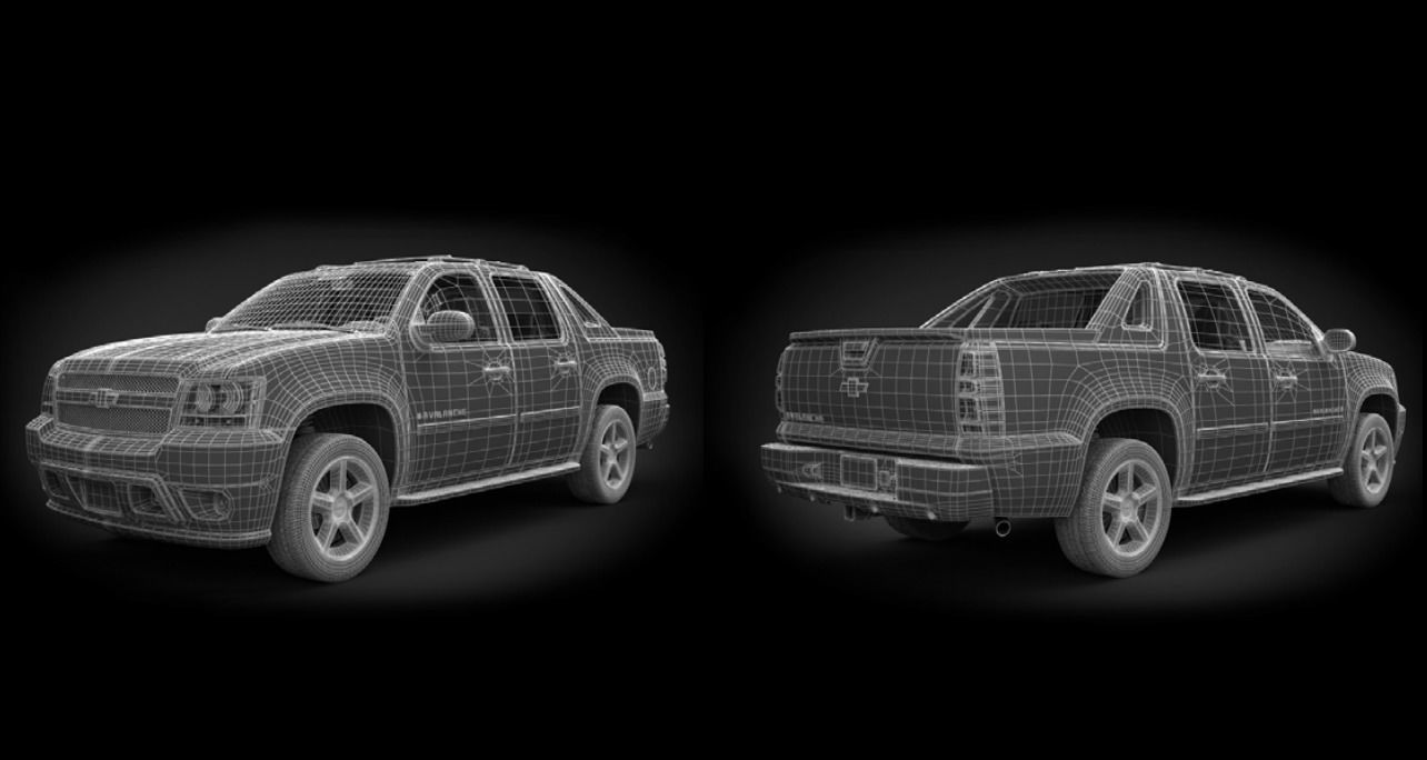 3D model chevrolet avalanche 2010 VR / AR / low-poly | CGTrader
