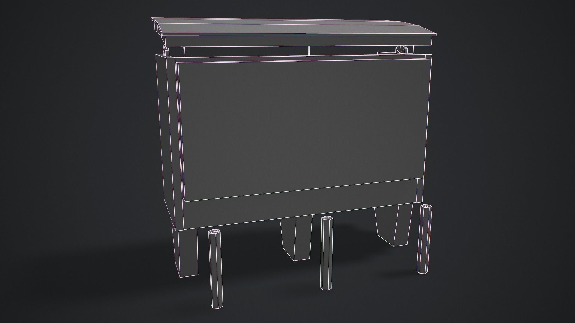 3D model Bus Stop - Low Poly Game Ready VR / AR / low-poly | CGTrader