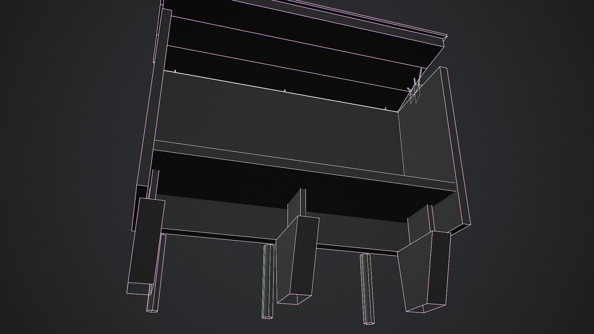 3D model Bus Stop - Low Poly Game Ready VR / AR / low-poly | CGTrader