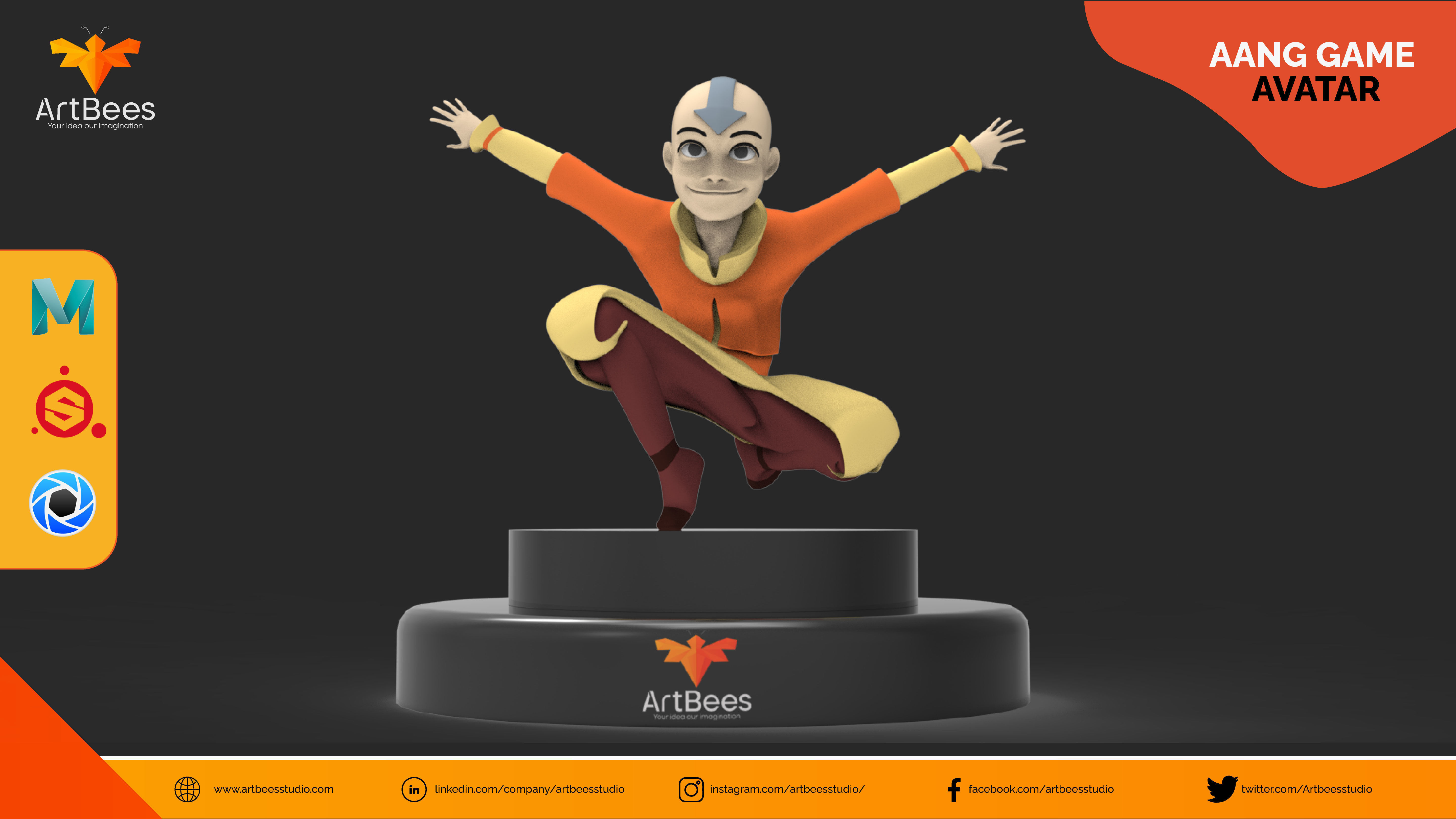 3D model Aang Game Avatar VR / AR / low-poly | CGTrader