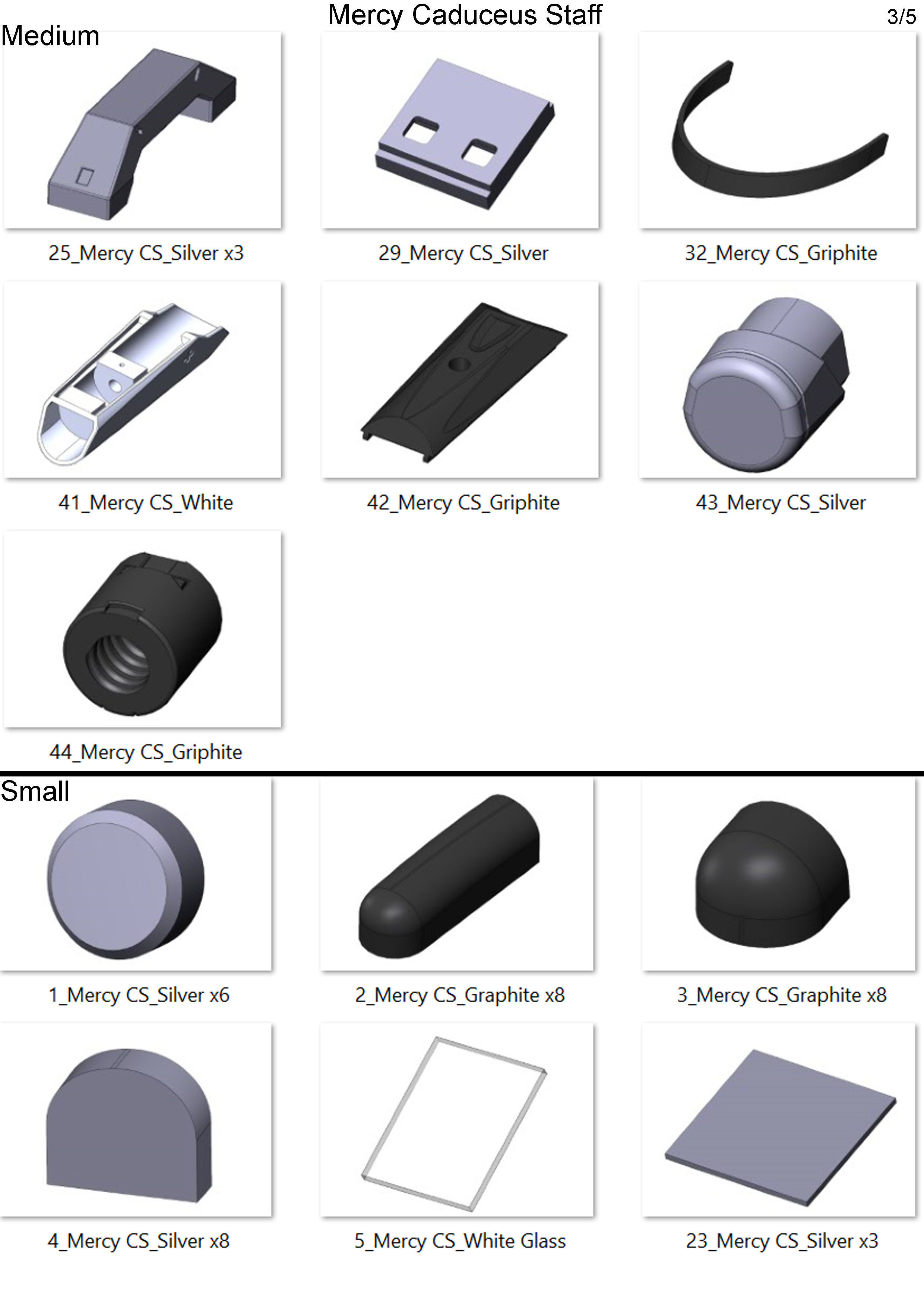 Mercy Caduceus Staff - Overwatch - Printable 3d model - STL 3D model 3D ...