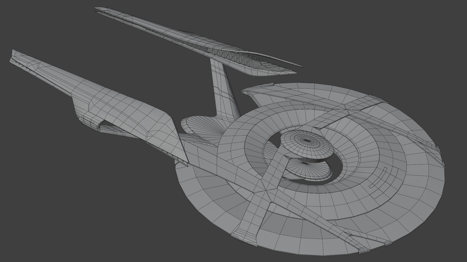 3D model Star Trek Constitution-Class Starship 32nd Century VR / AR ...
