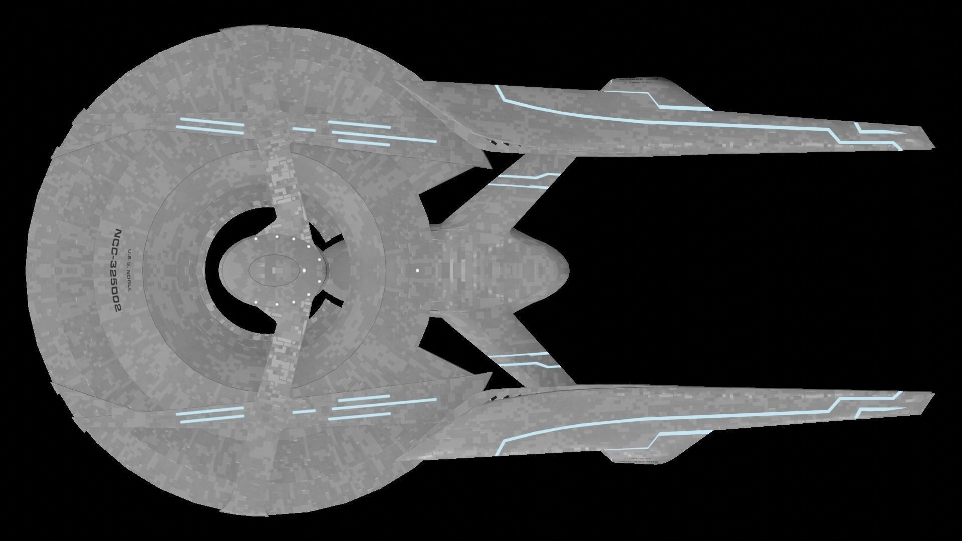 3D model Star Trek Constitution-Class Starship 32nd Century VR / AR ...