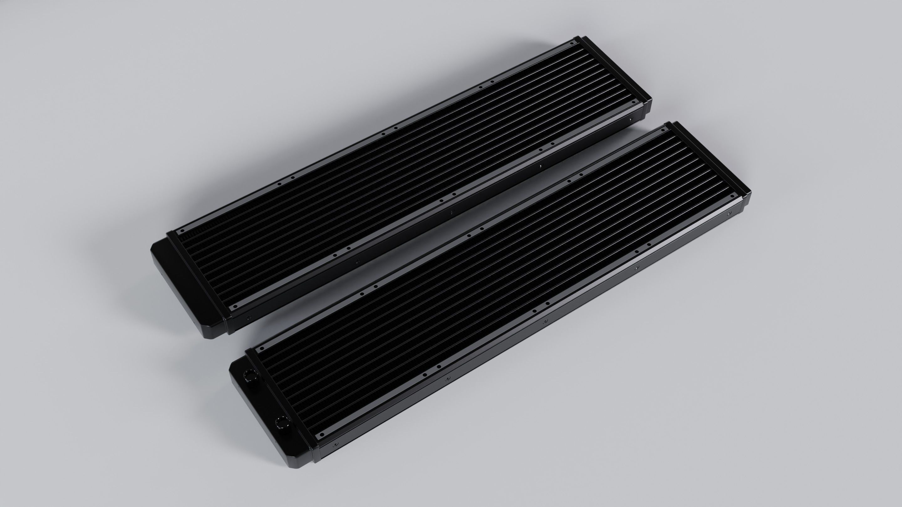 Water cooling radiator - 480 mm 3D model | CGTrader