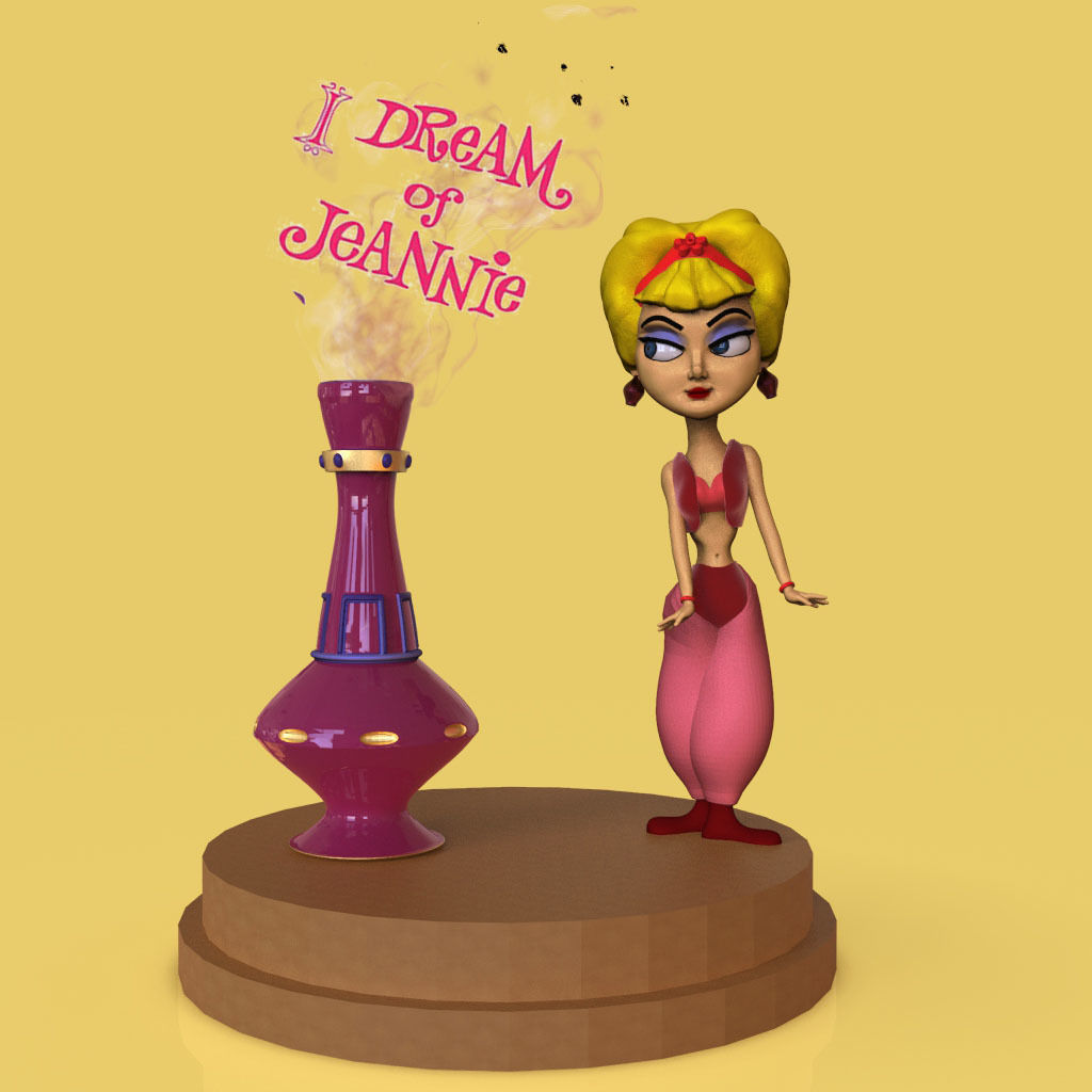 I Dream of Jeannie 3D model 3D printable | CGTrader