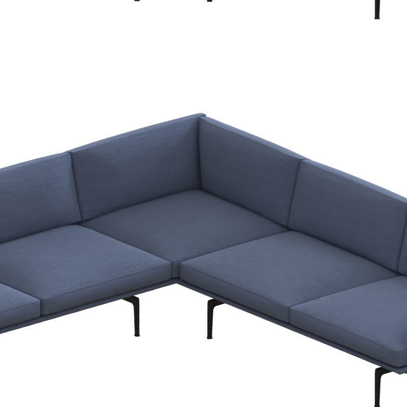 Outline Corner Sofa 3D model | CGTrader