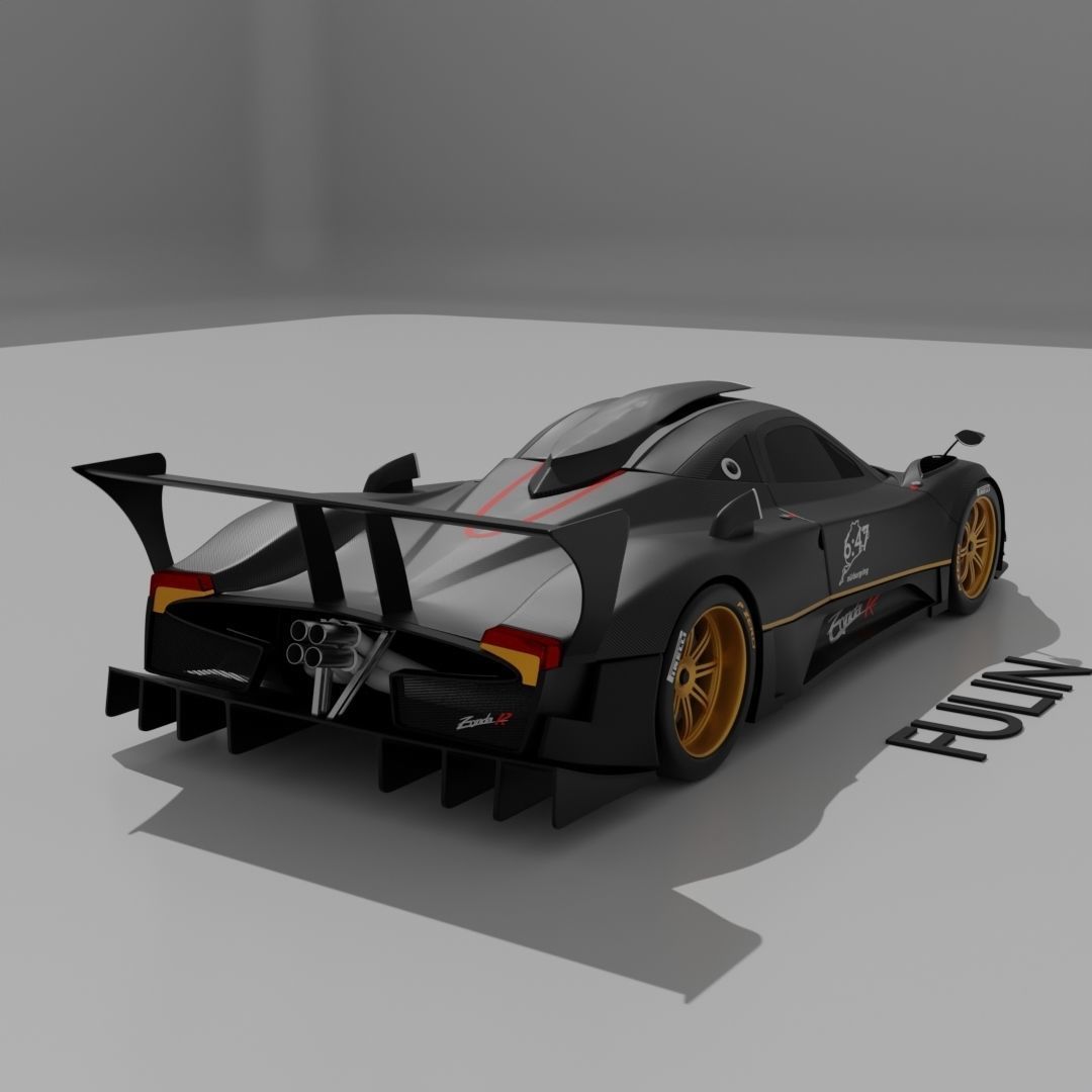 Pagani Zonda R 3D model | CGTrader