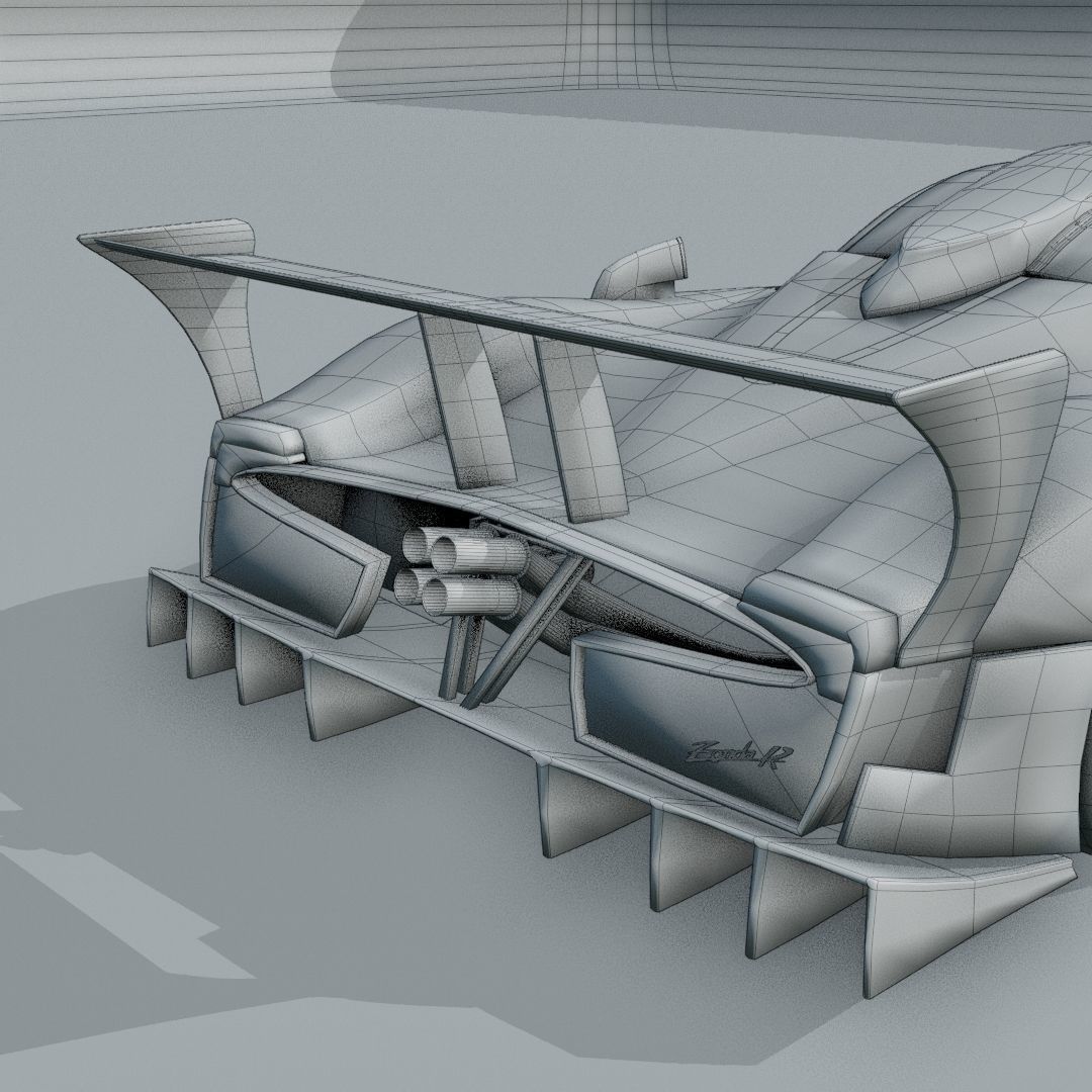 Pagani Zonda R 3D model | CGTrader