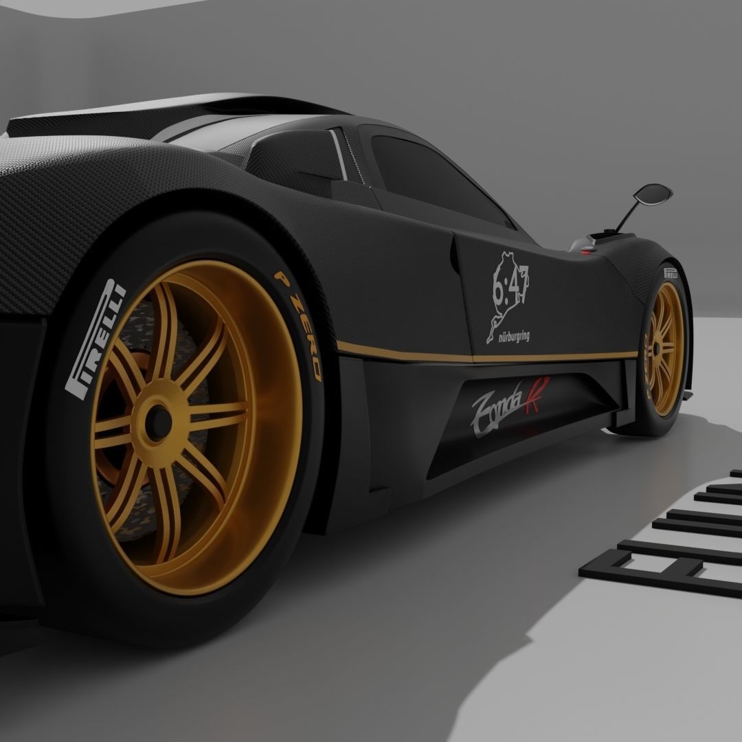 Pagani Zonda R 3D model | CGTrader