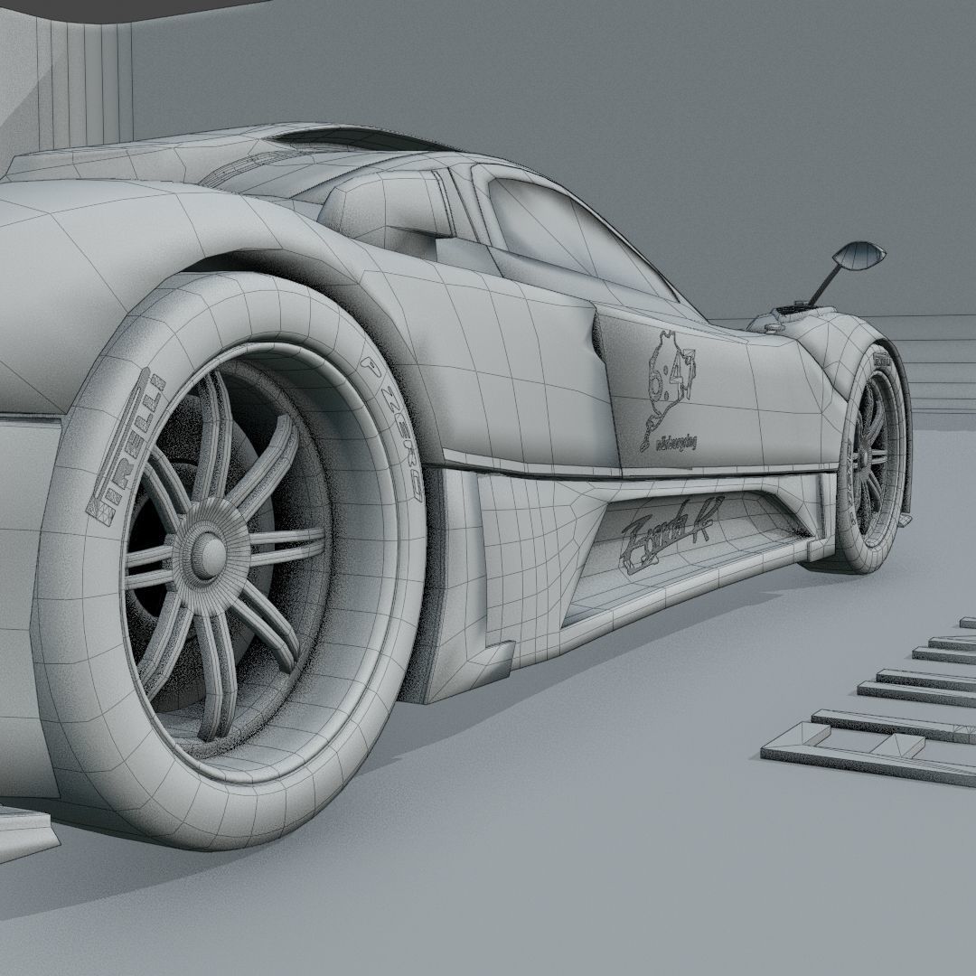 Pagani Zonda R 3D model | CGTrader