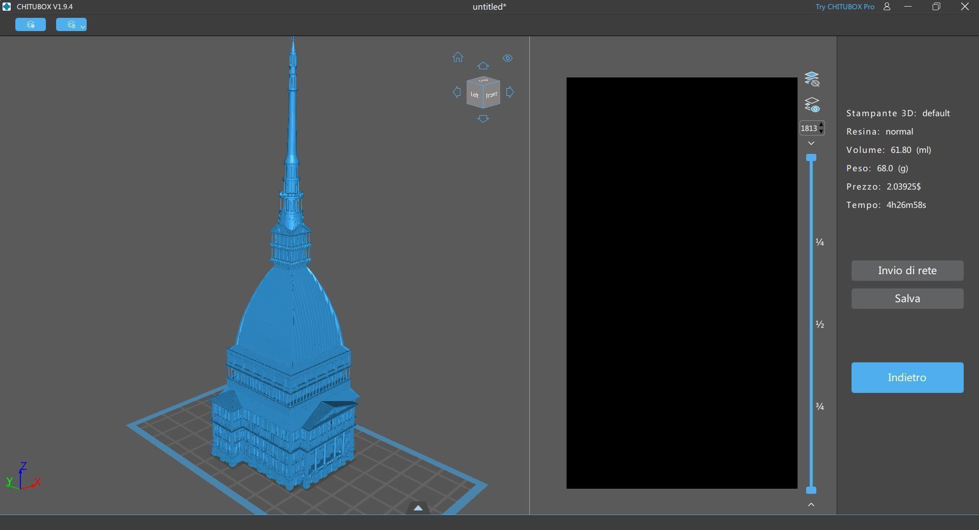 3D model Torino Mole Antonelliana For 3d printer VR / AR / low-poly ...