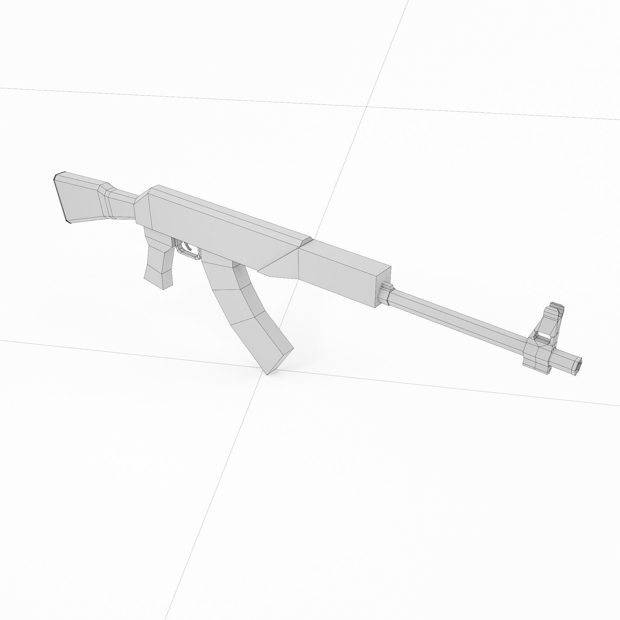 3D model TKB 517 assault rifle VR / AR / low-poly | CGTrader