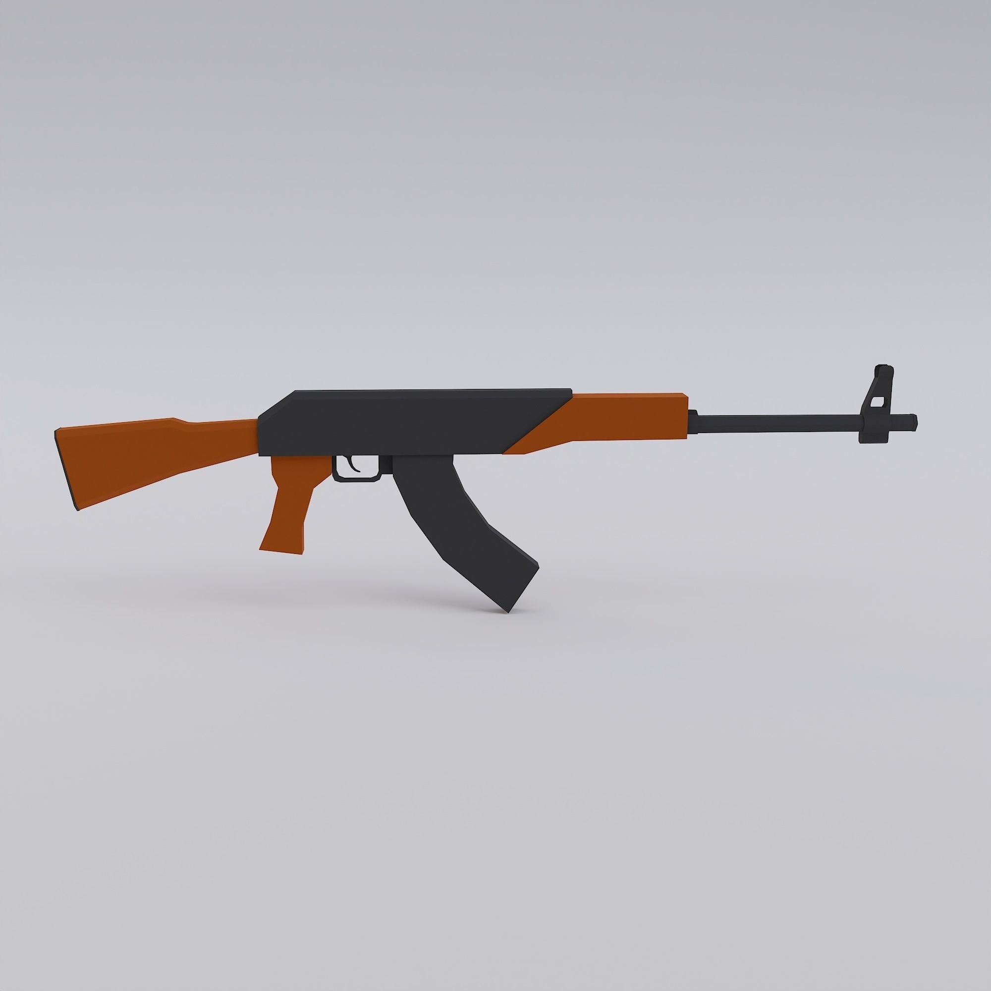3D model TKB 517 assault rifle VR / AR / low-poly | CGTrader