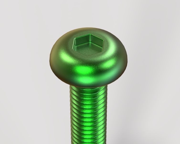 M5 x 40mm Socket Button Bolt 3D model 3D printable | CGTrader