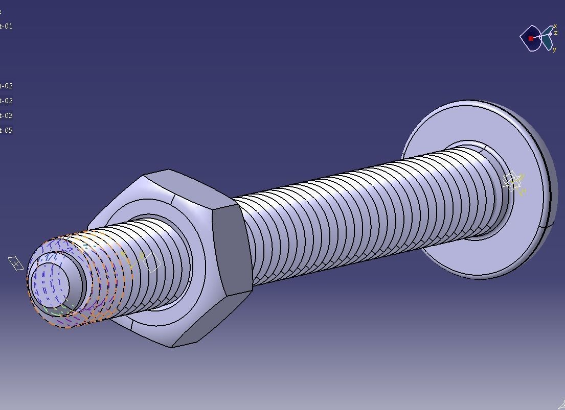 M5 x 40mm Socket Button Bolt 3D model 3D printable | CGTrader
