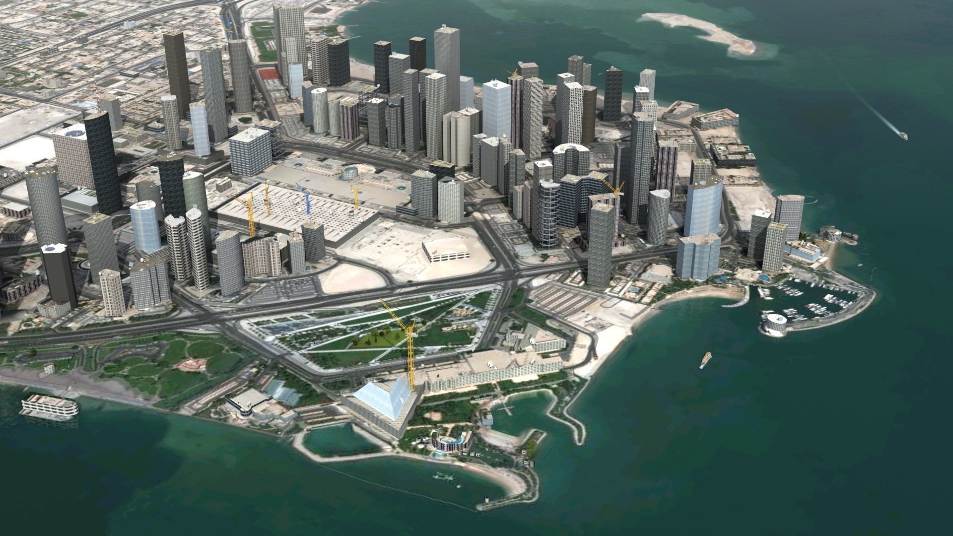 3D model Qatar City Doha VR / AR / low-poly | CGTrader