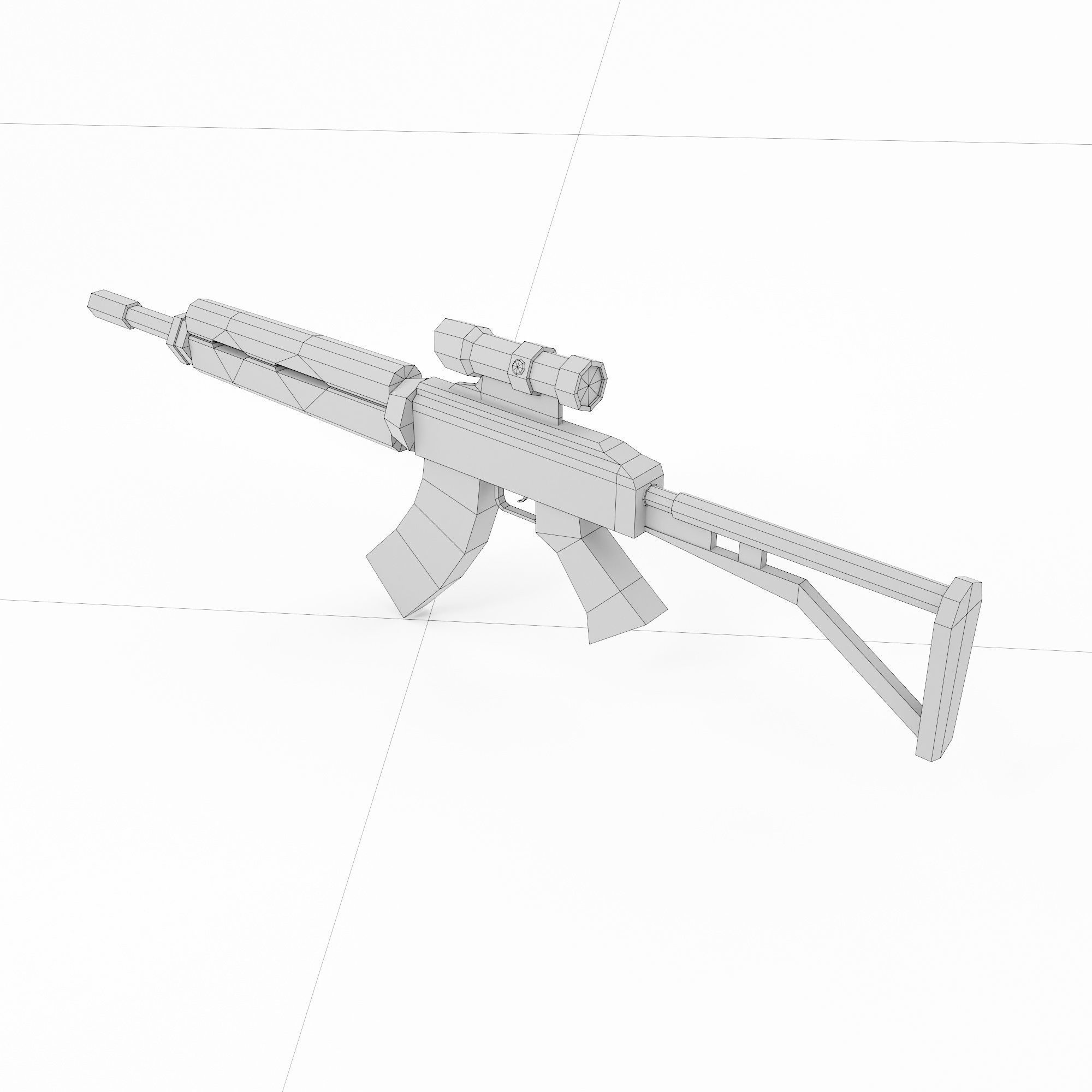 3D model TRICHY ASSAULT RIFLE VR / AR / low-poly | CGTrader