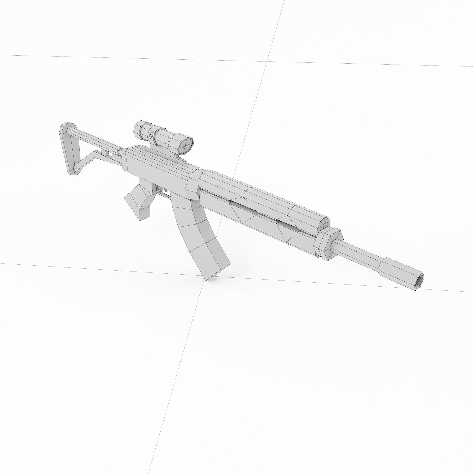 3D model TRICHY ASSAULT RIFLE VR / AR / low-poly | CGTrader