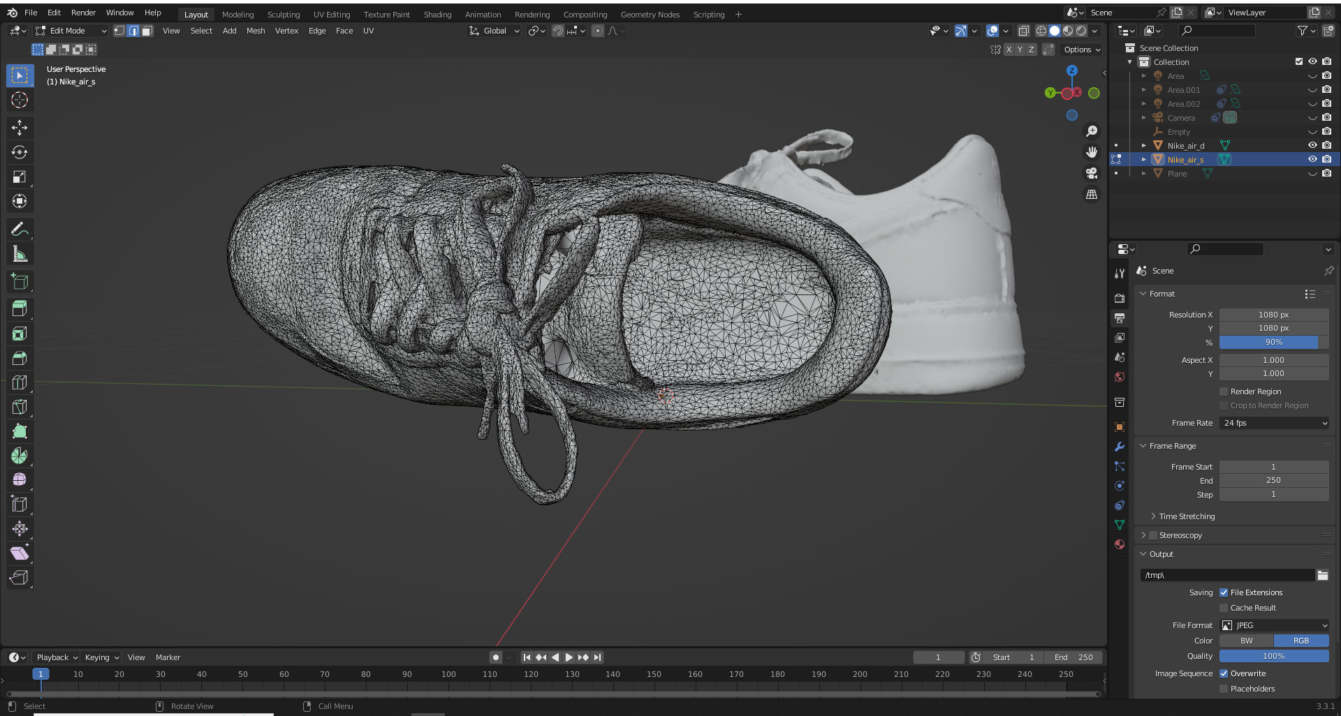 Nike air trainers 3D model | CGTrader