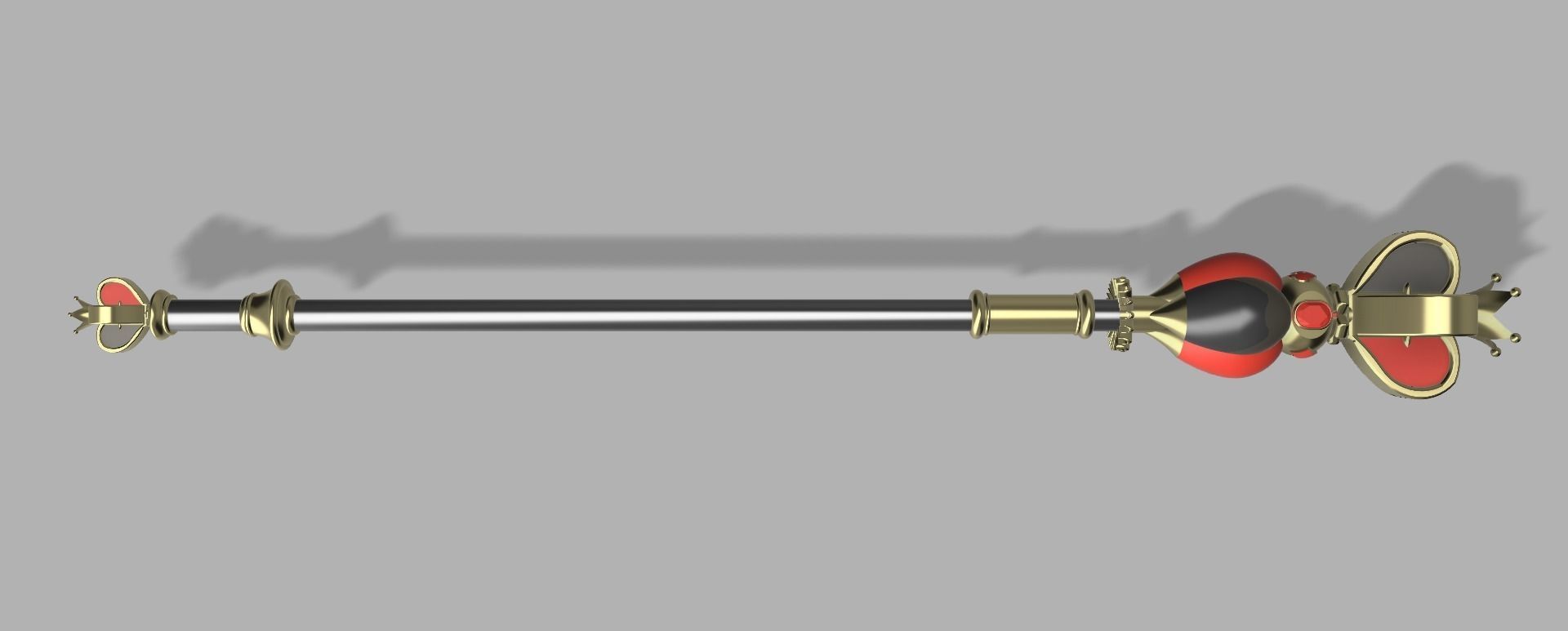 Riddle Rosehearts staff twisted wonderland 3D model 3D printable | CGTrader