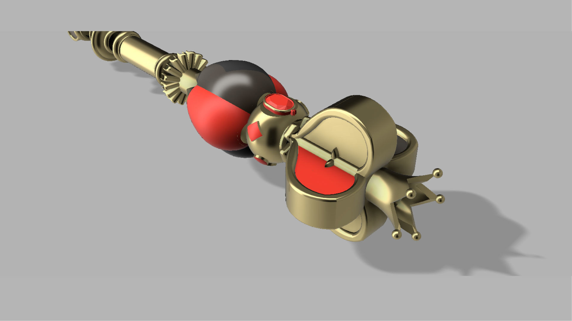 Riddle Rosehearts staff twisted wonderland 3D model 3D printable | CGTrader