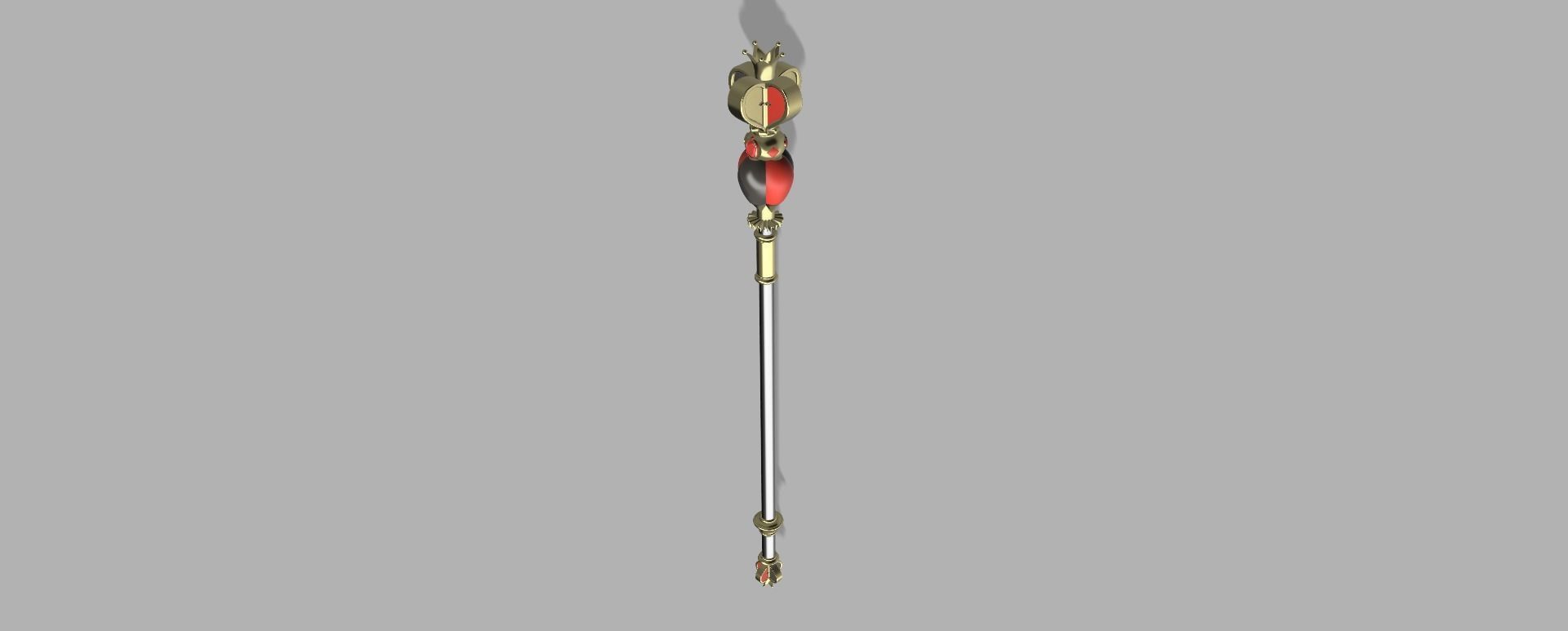 Riddle Rosehearts staff twisted wonderland 3D model 3D printable | CGTrader
