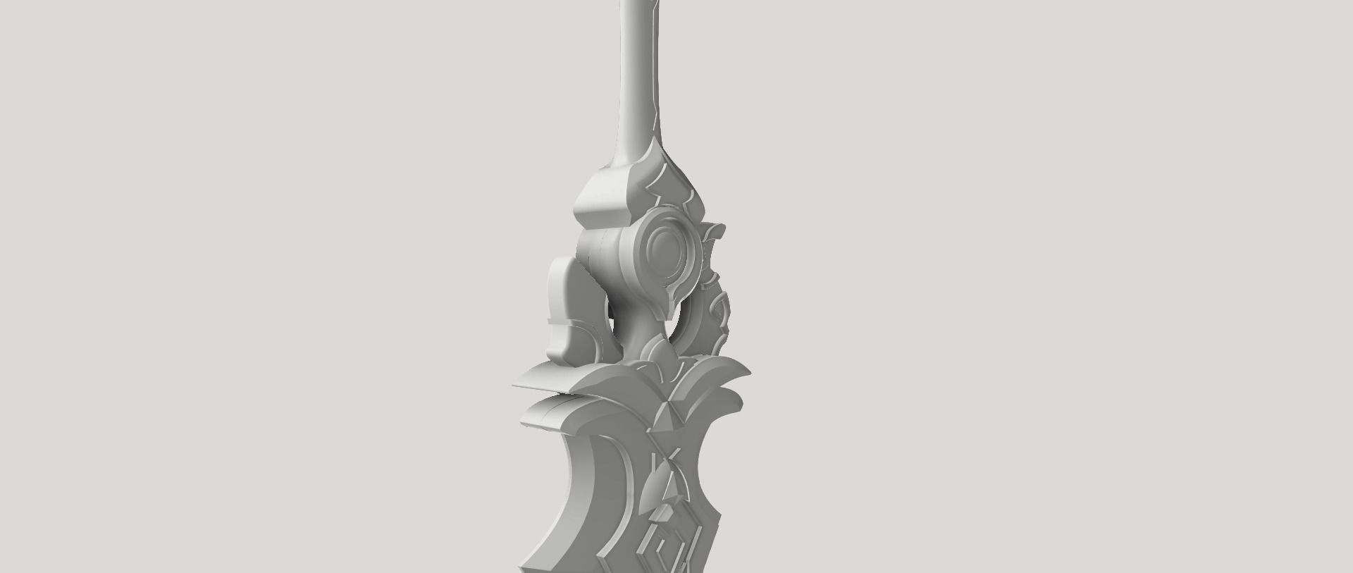 Genshin Impact blackcliff slasher sword 3D model 3D printable | CGTrader