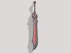 Genshin Impact blackcliff slasher sword 3D model 3D printable | CGTrader