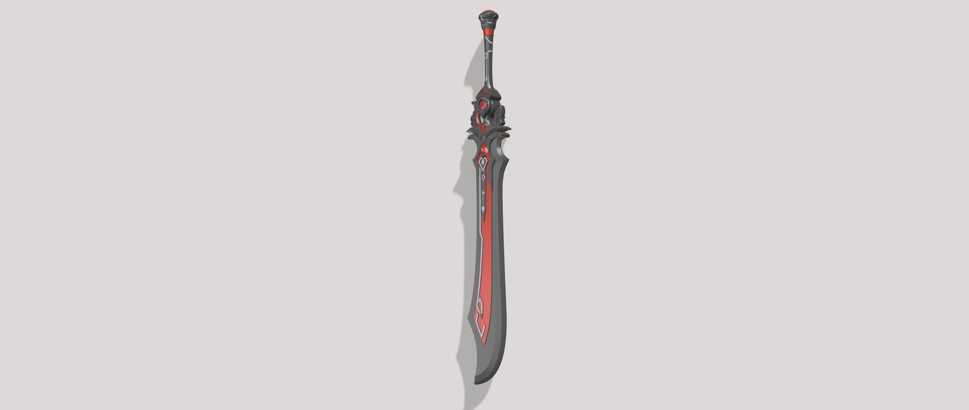 Genshin Impact blackcliff slasher sword 3D model 3D printable | CGTrader