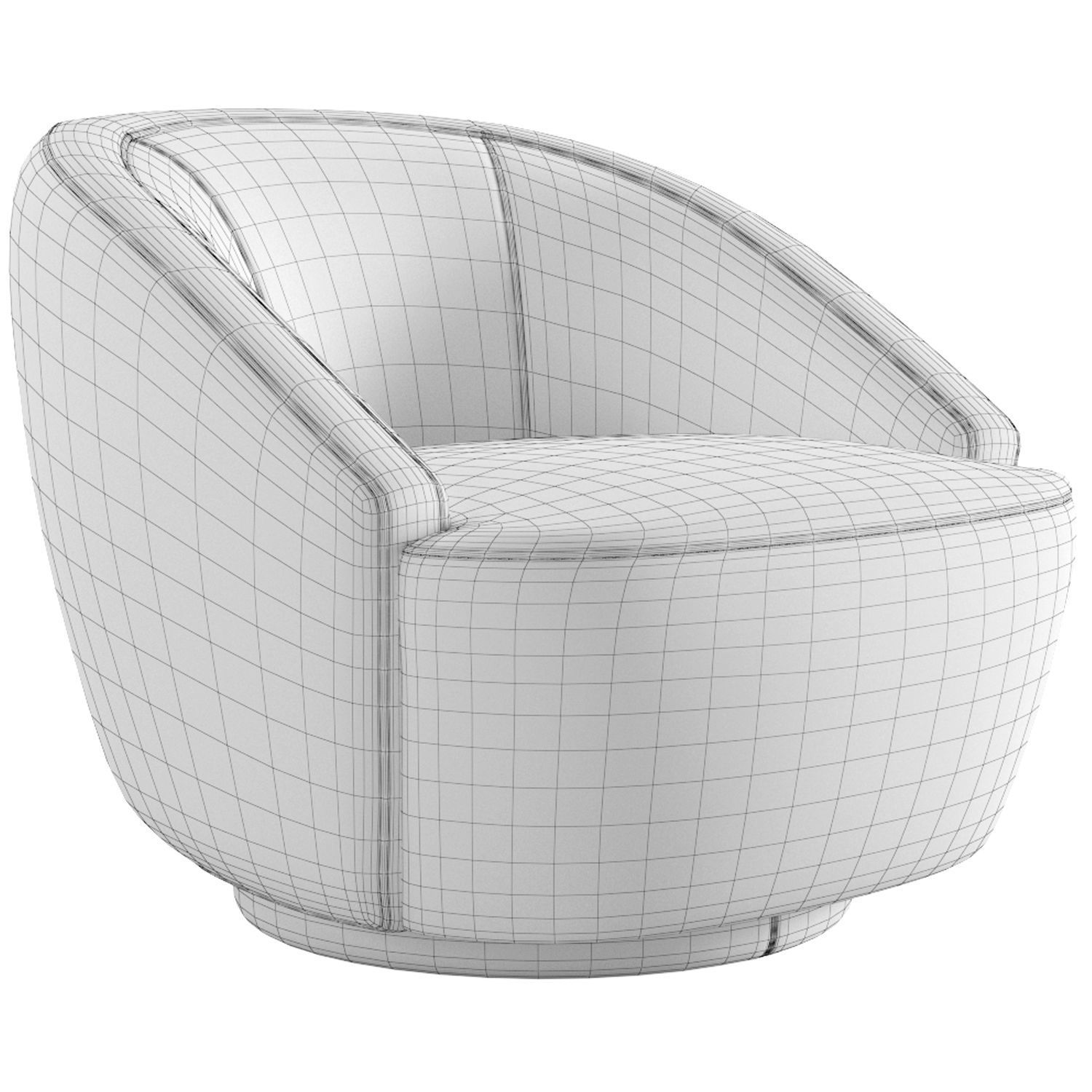 Restoration Hardware Lecco Swivel Chair RH 3D model | CGTrader