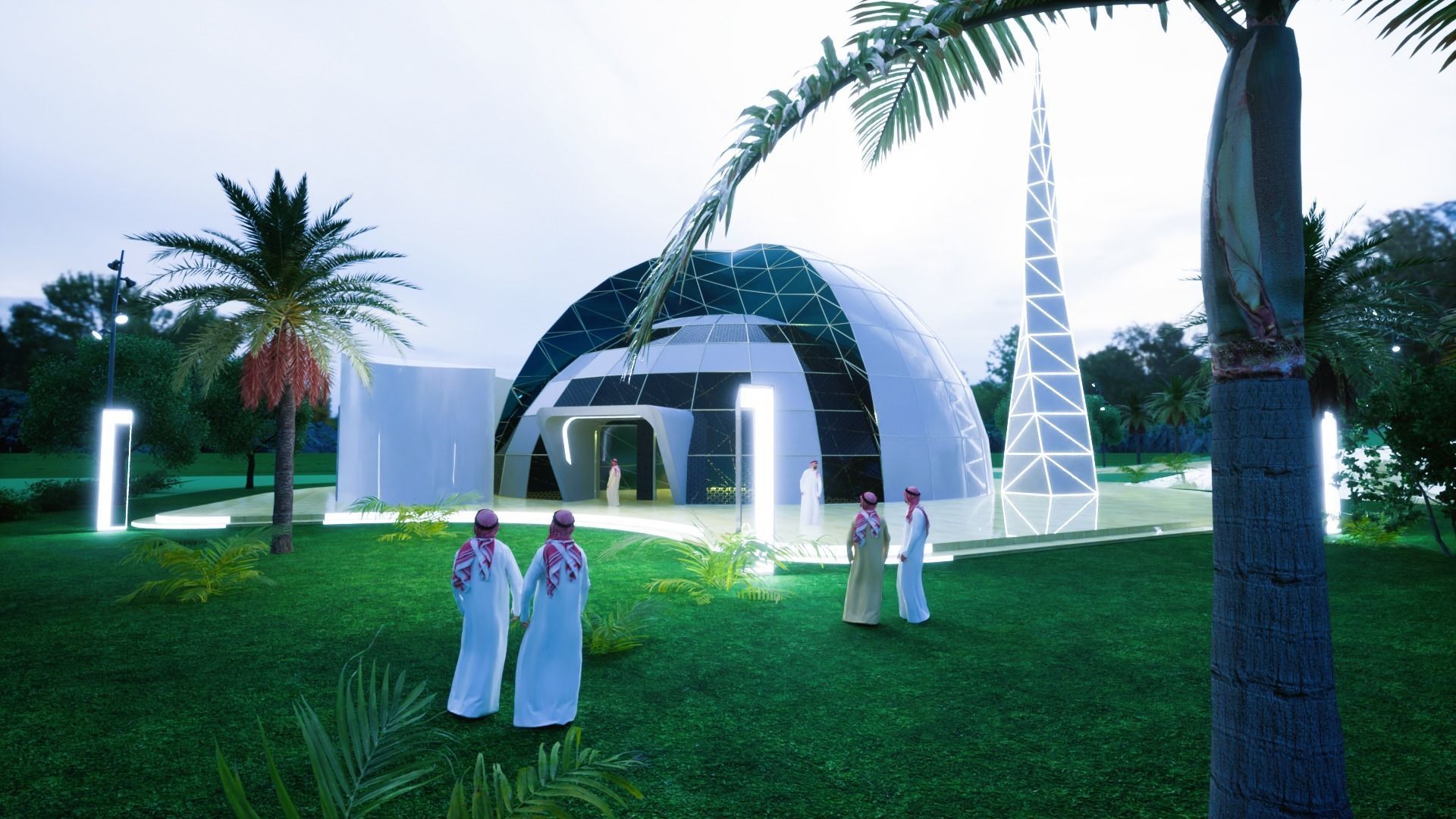 3D model Organic Mosque design VR / AR / low-poly | CGTrader