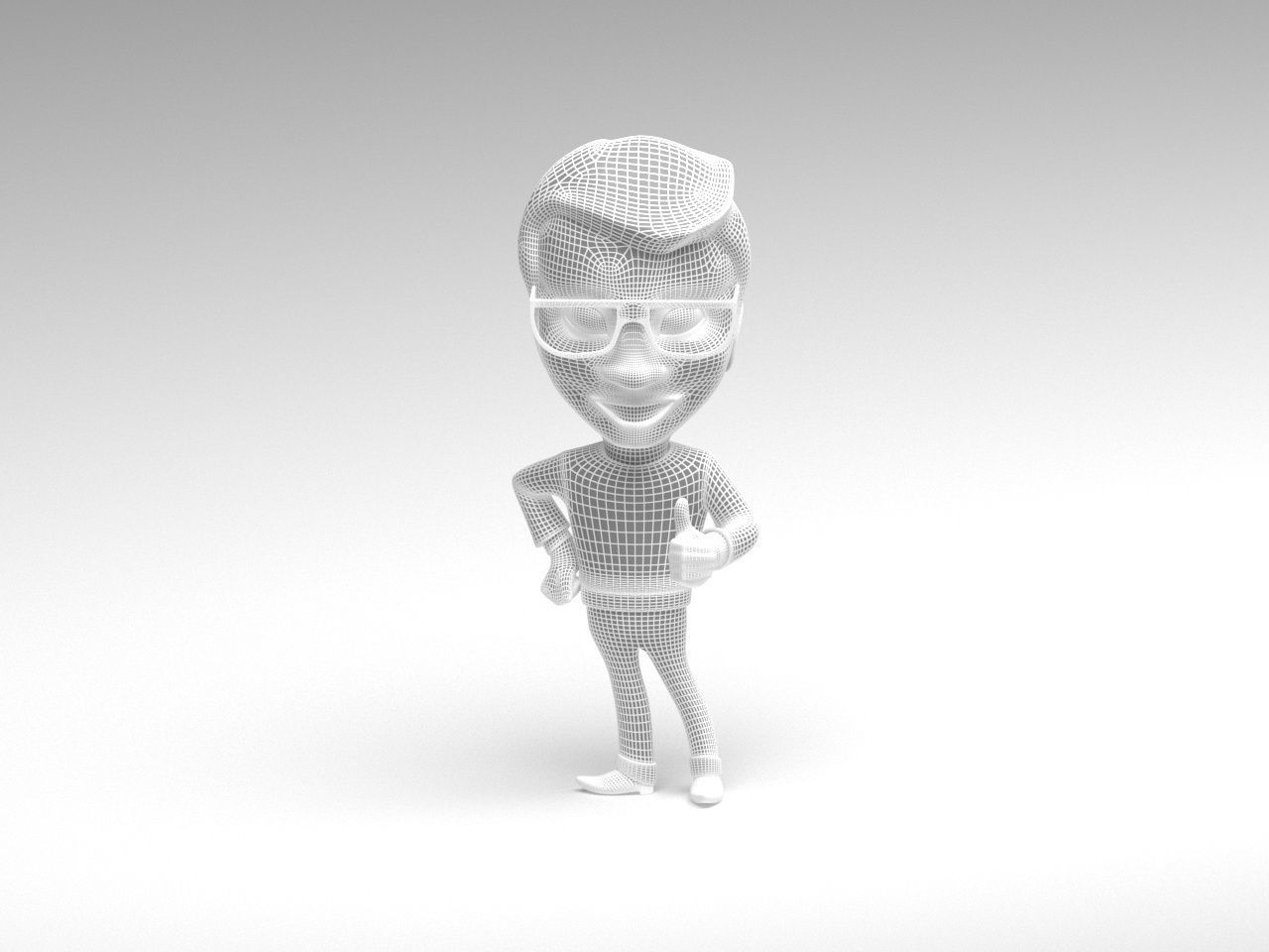 3D model Low poly male character cartoon VR / AR / low-poly | CGTrader