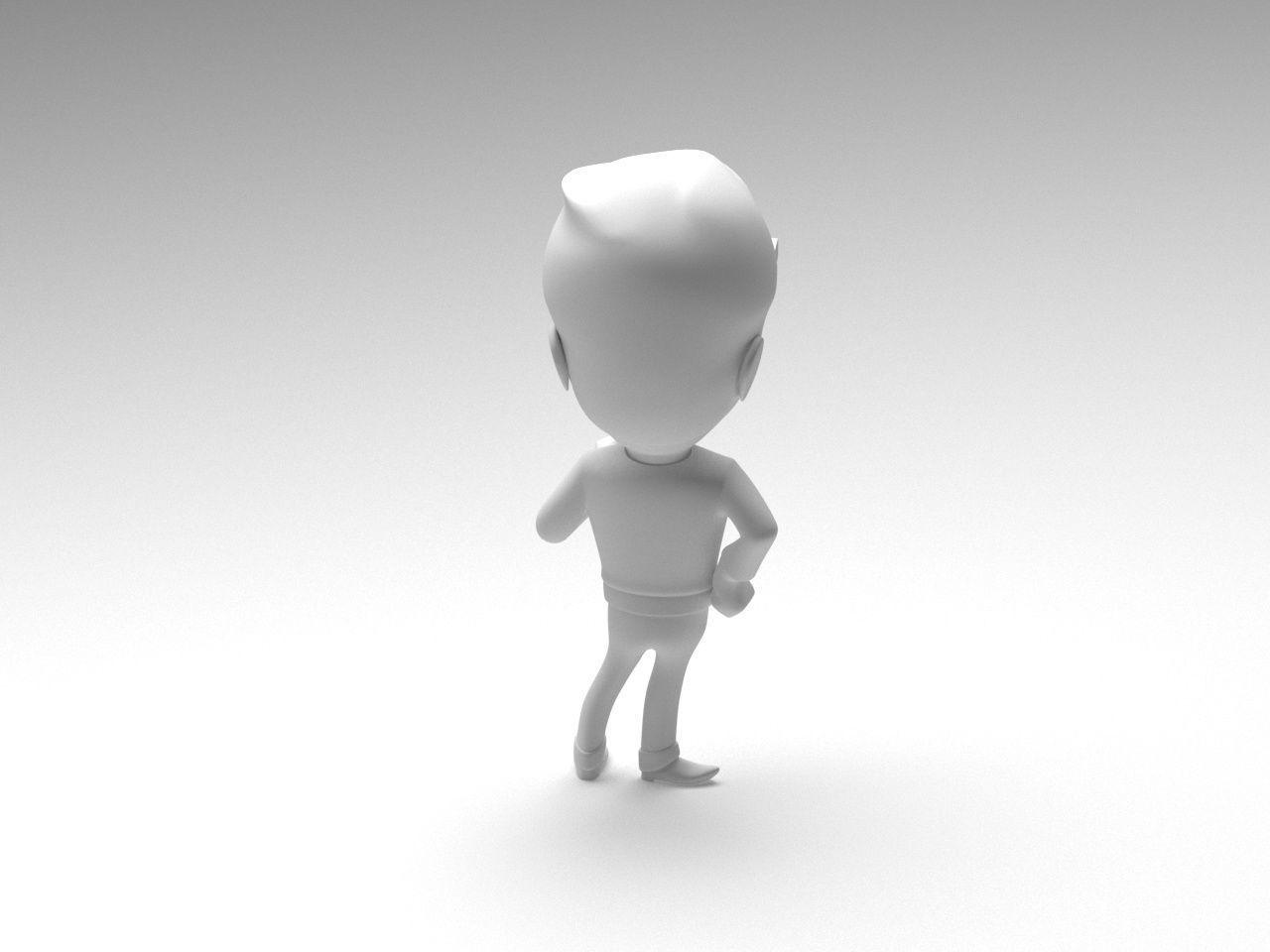 3D model Low poly male character cartoon VR / AR / low-poly | CGTrader