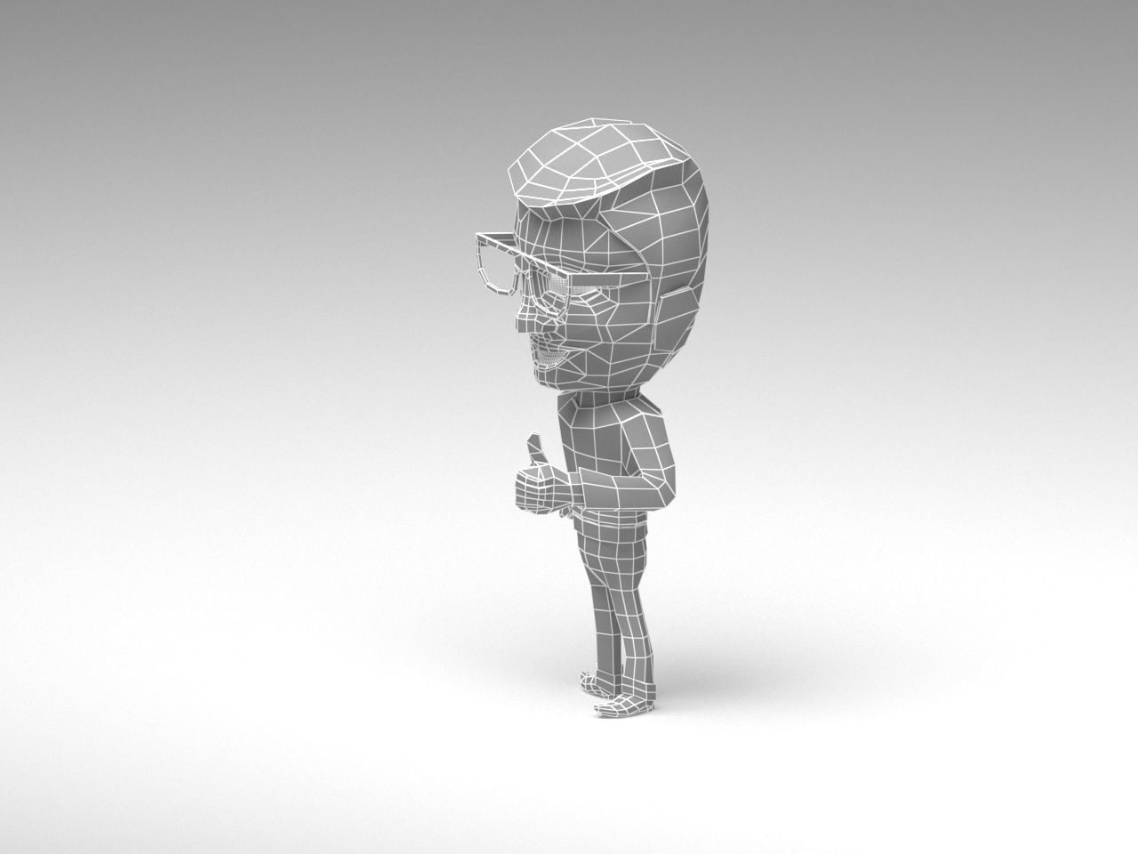 3D model Low poly male character cartoon VR / AR / low-poly | CGTrader