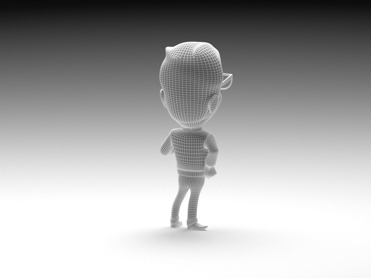 3D model Low poly male character cartoon VR / AR / low-poly | CGTrader