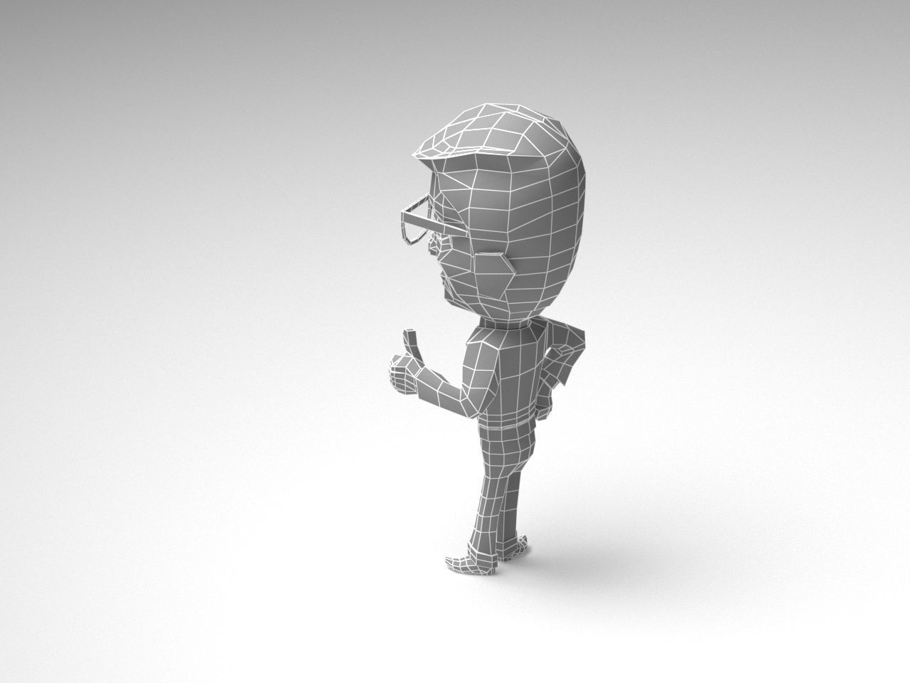 3D model Low poly male character cartoon VR / AR / low-poly | CGTrader