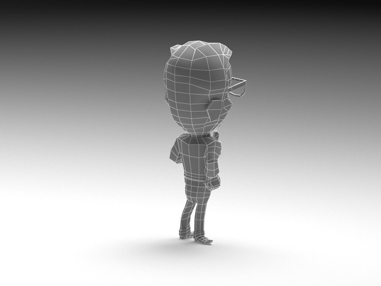 3D model Low poly male character cartoon VR / AR / low-poly | CGTrader