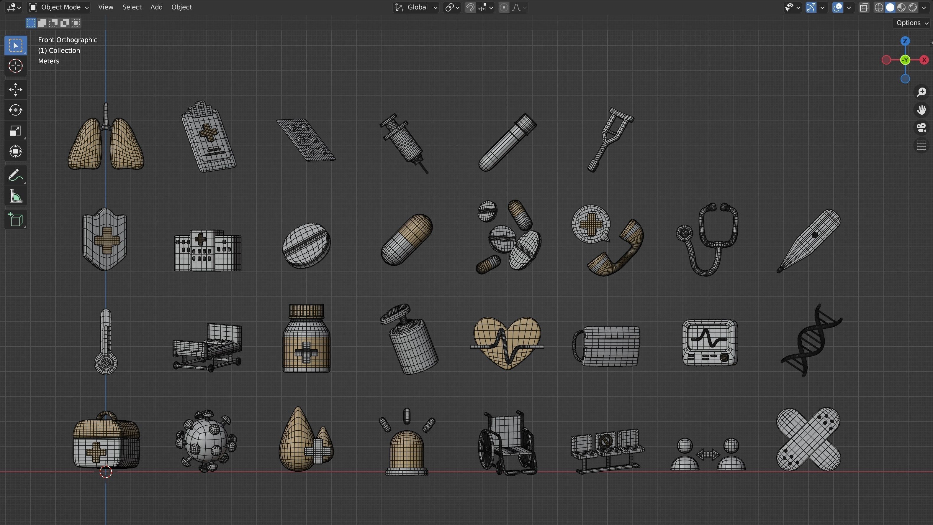 3D icon Medical pack 3D model | CGTrader