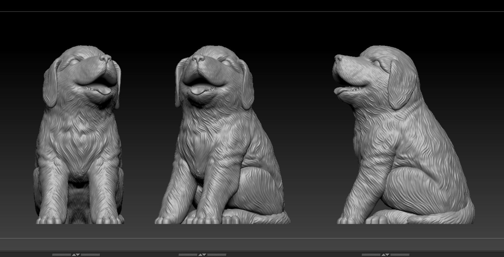 Labrador Puppy 3D model 3D printable | CGTrader