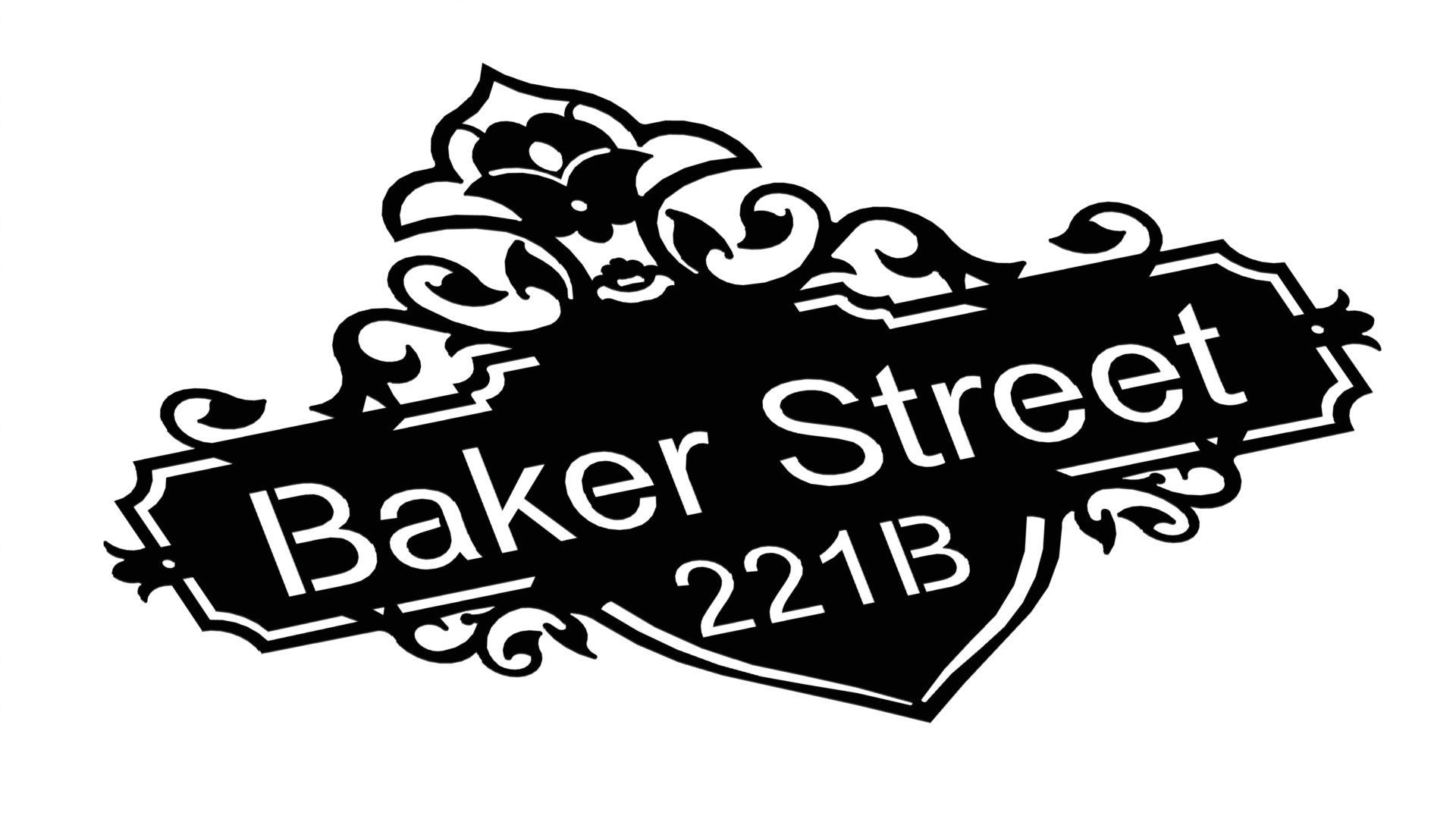 DXF Address plate - Baker Street 3D model 3D printable | CGTrader